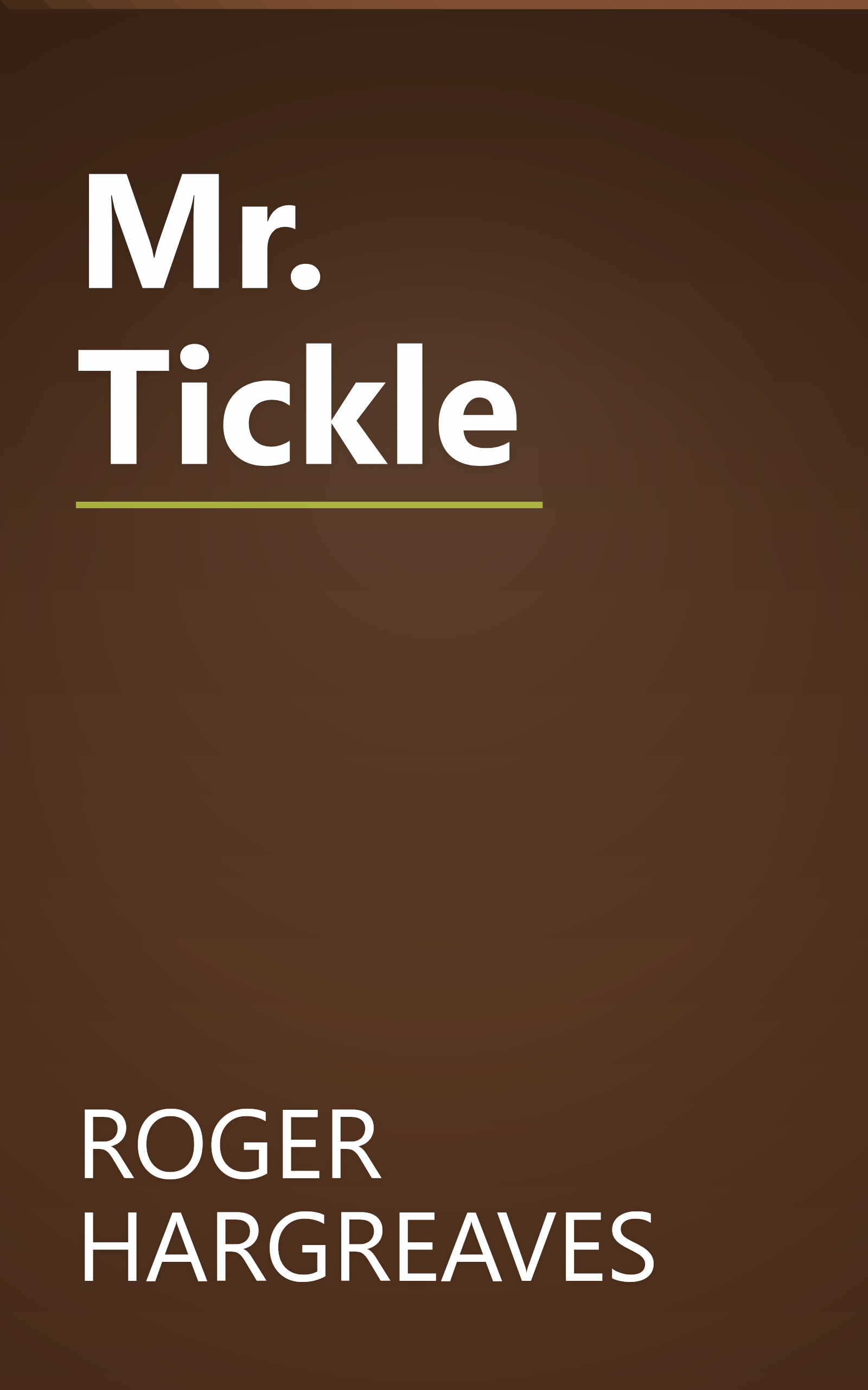 Mr. Tickle book cover
