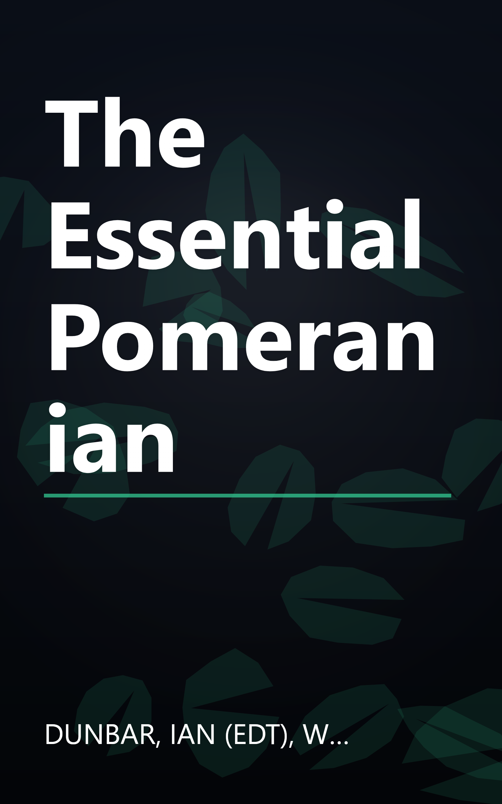 The Essential Pomeranian book cover