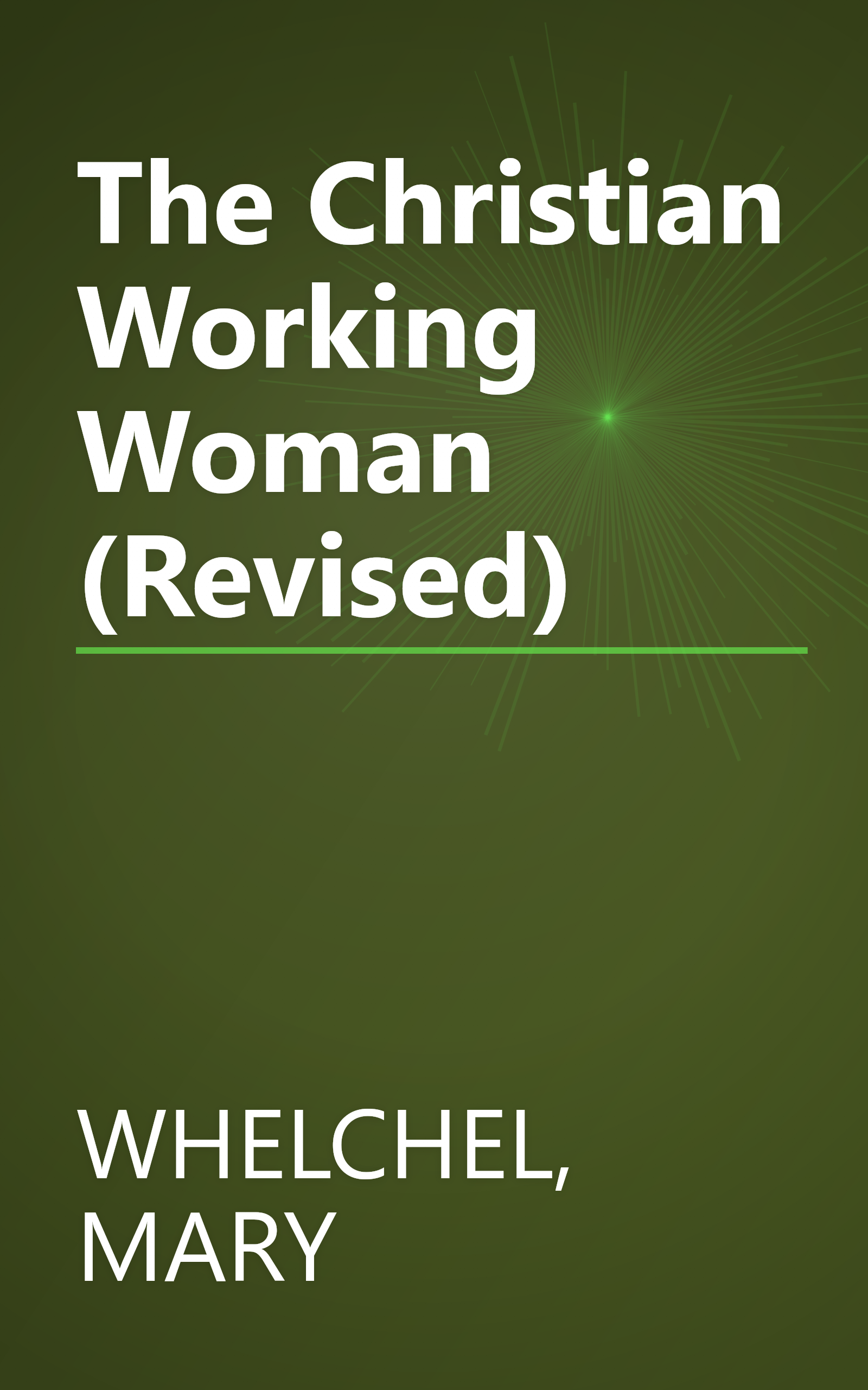The Christian Working Woman (Revised) book cover