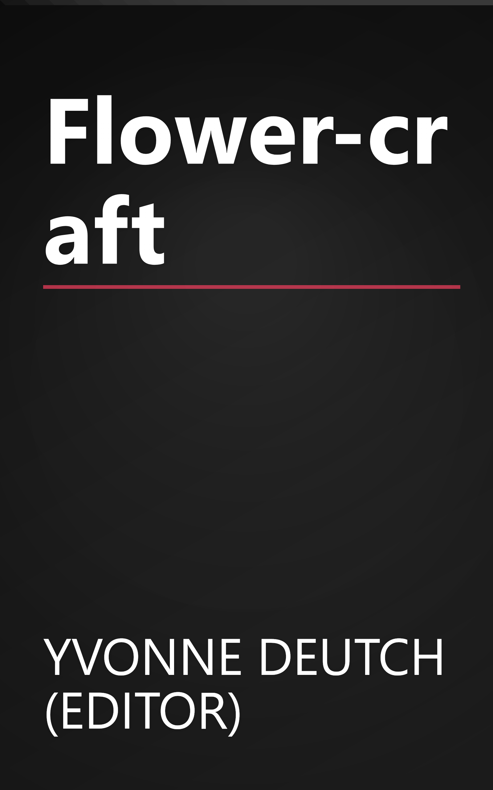 Flower-craft book cover