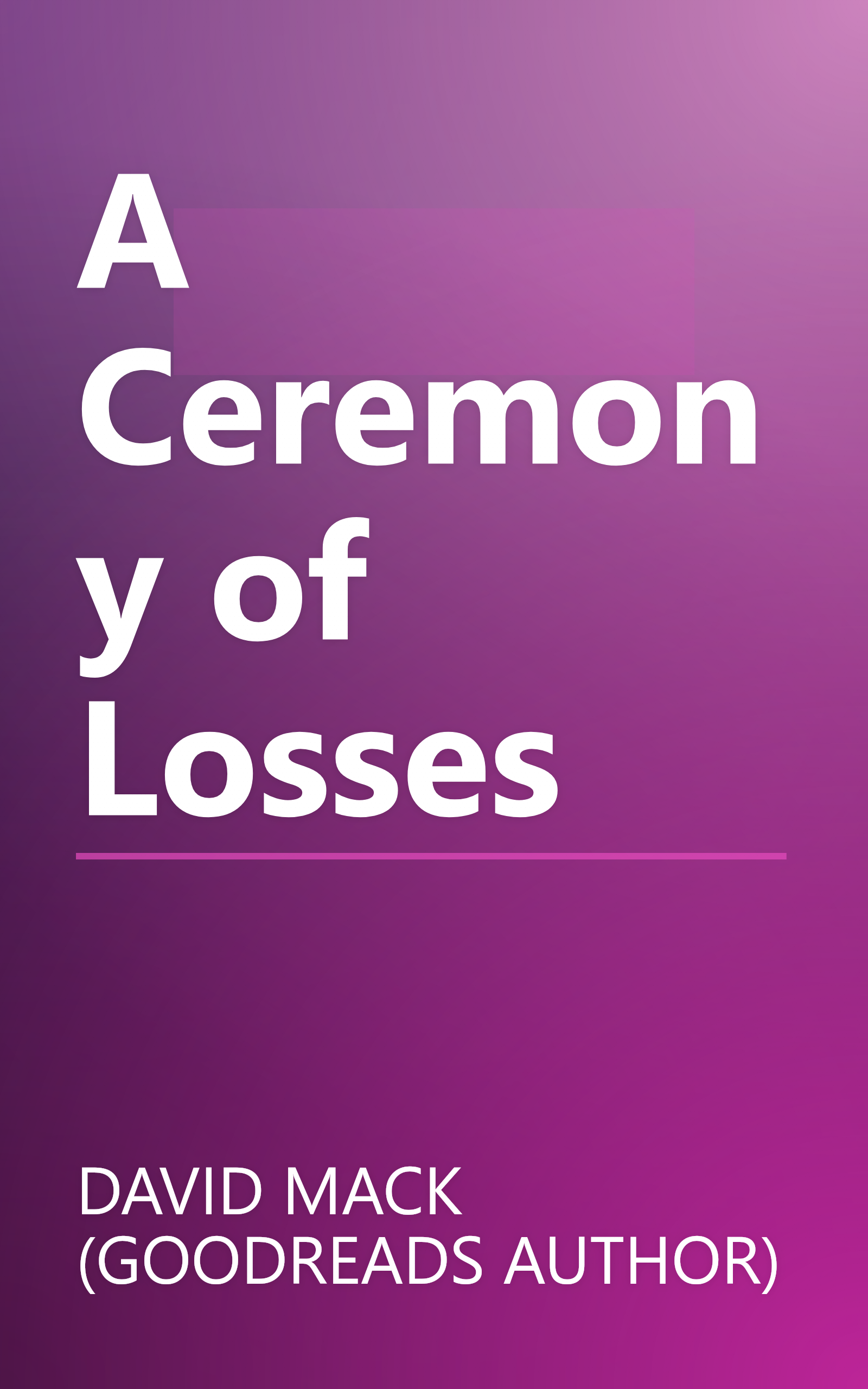 A Ceremony of Losses book cover