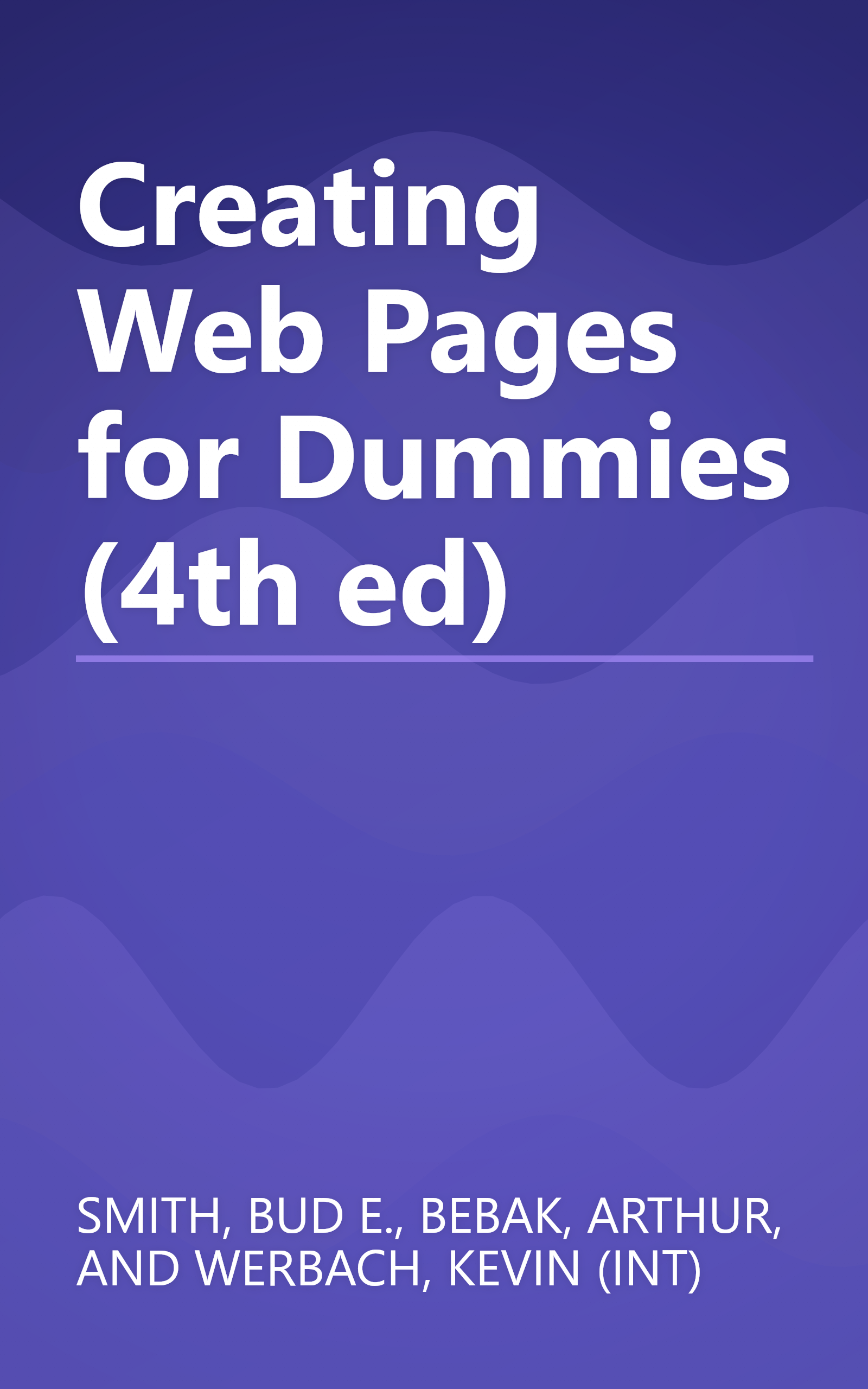 Creating Web Pages for Dummies (4th ed) book cover