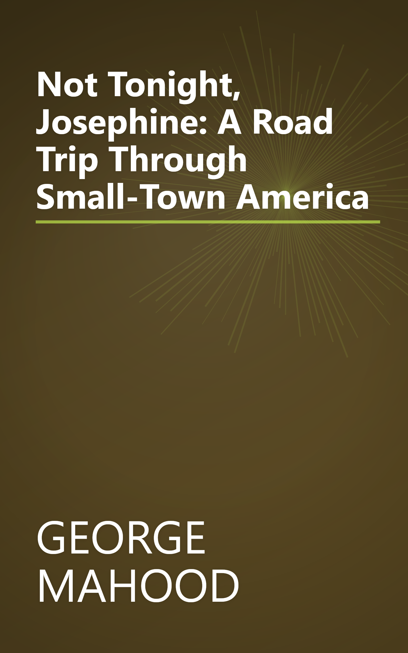 Not Tonight, Josephine: A Road Trip Through Small-Town America book cover