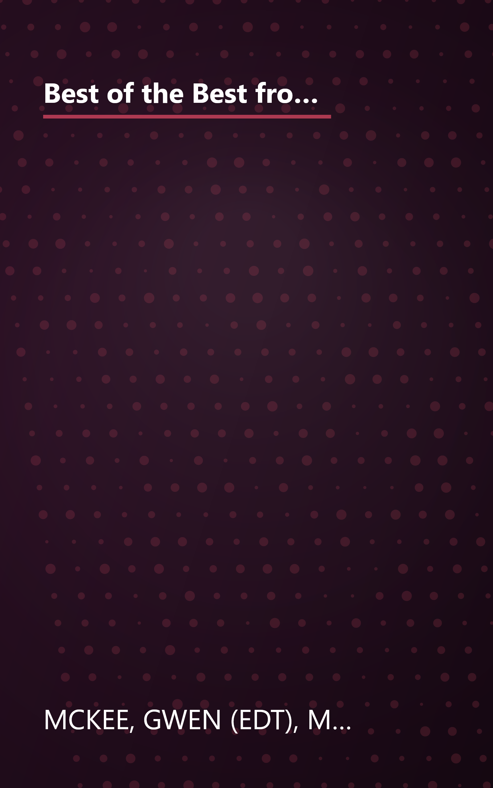 Best of the Best from the Mid-Atlantic Cookbook: Selected Recipes from the Favorite Cookbooks of Maryland, Delaware, New Jersey and Washington, D.C. book cover