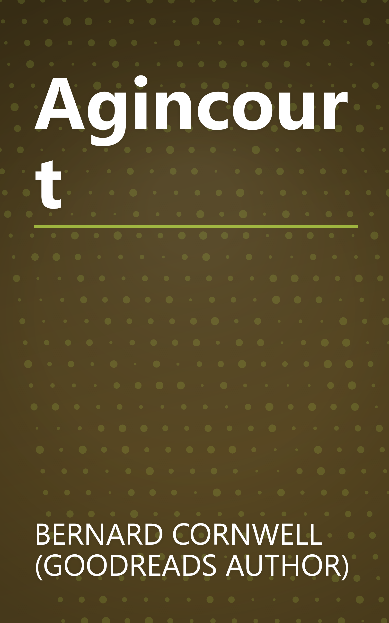 Agincourt book cover