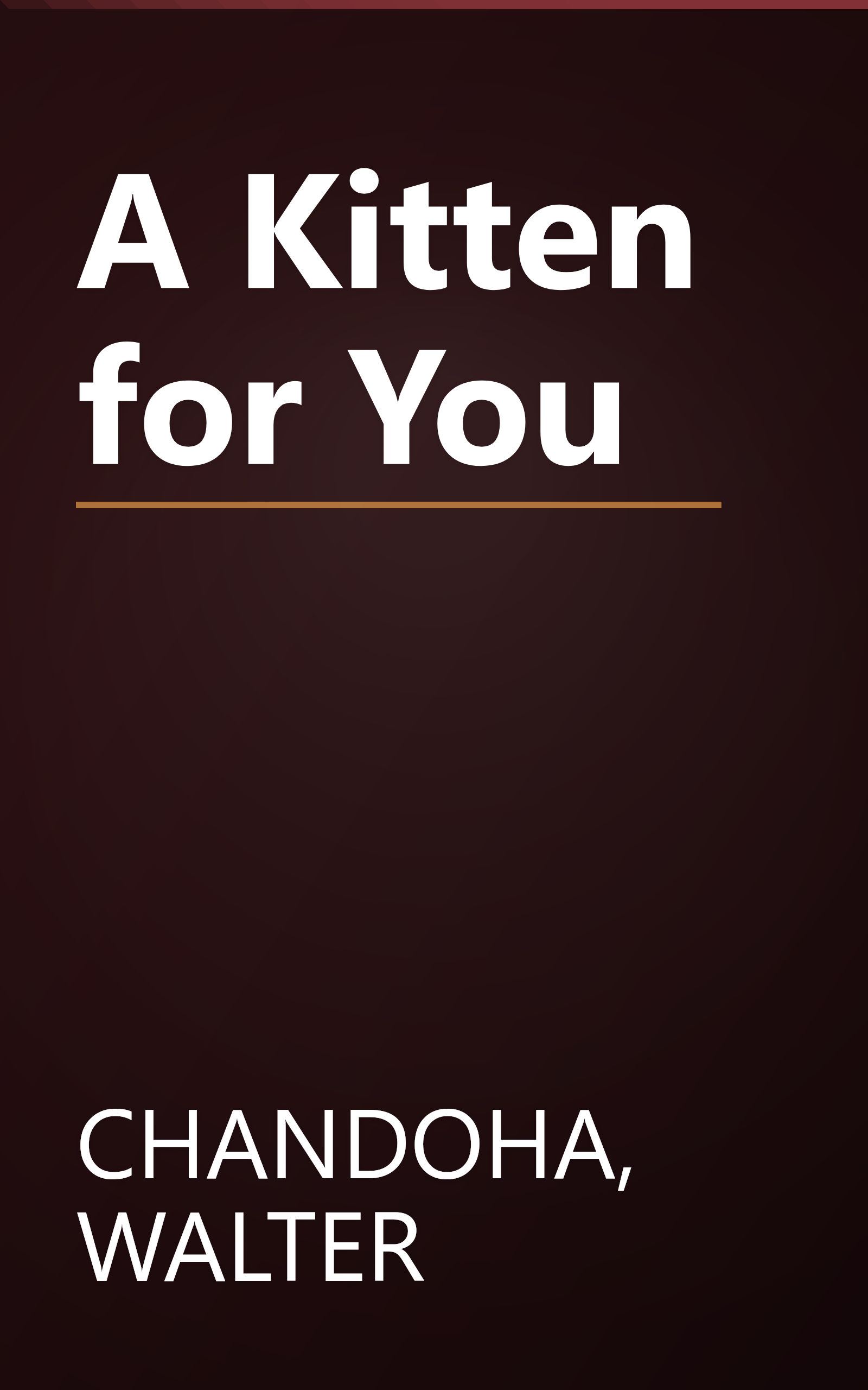 A Kitten for You book cover