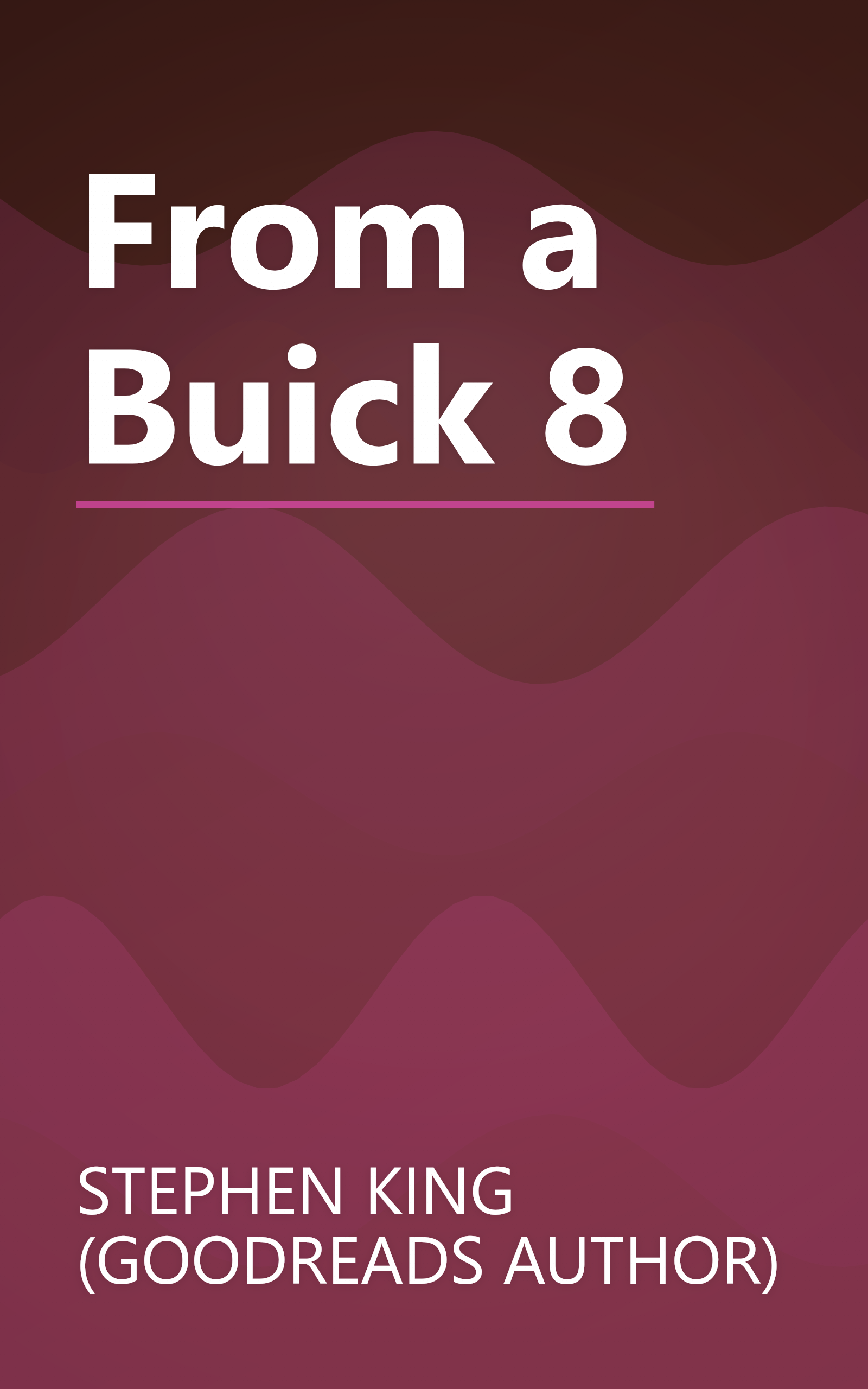 From a Buick 8 book cover