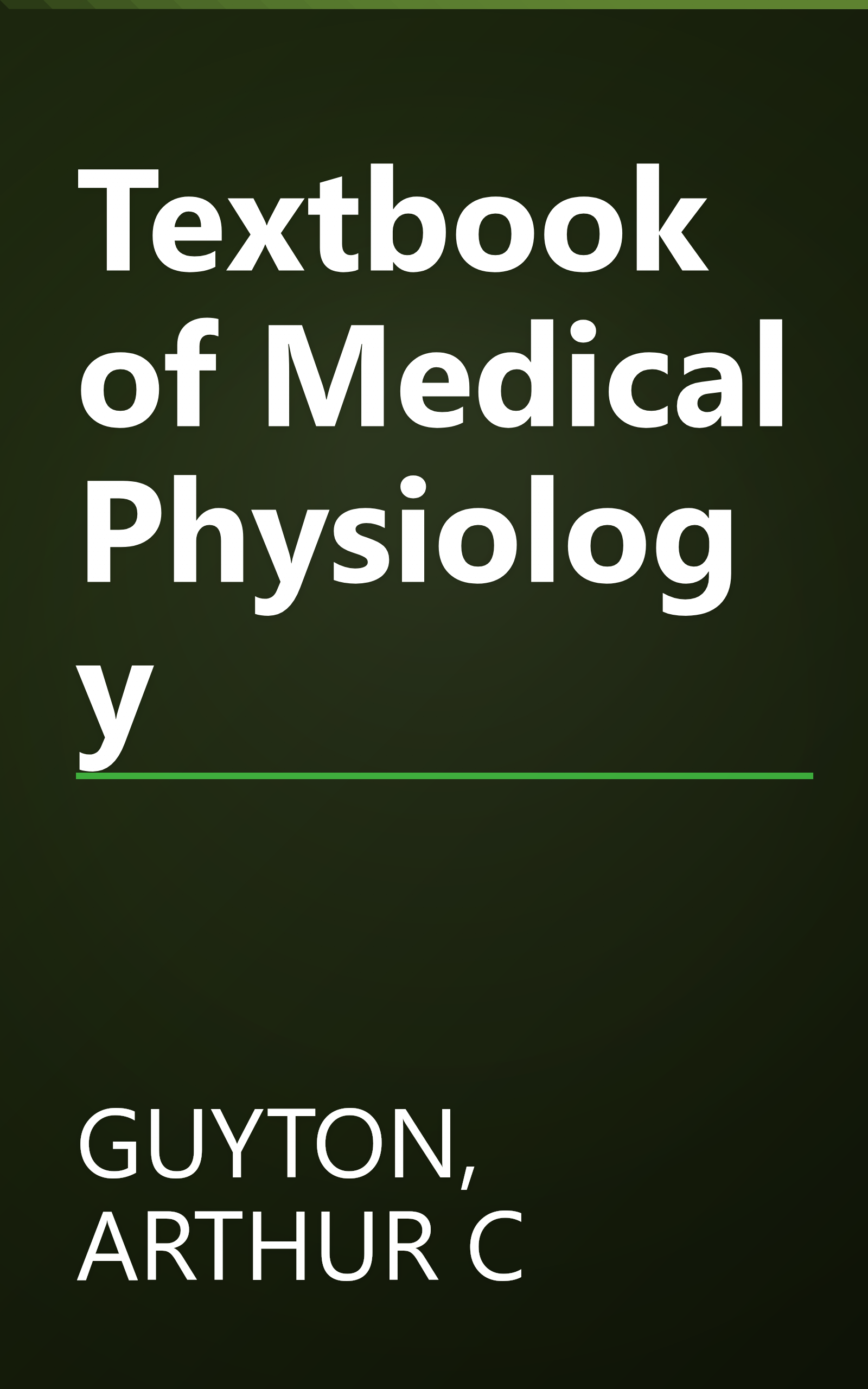 Textbook of Medical Physiology book cover