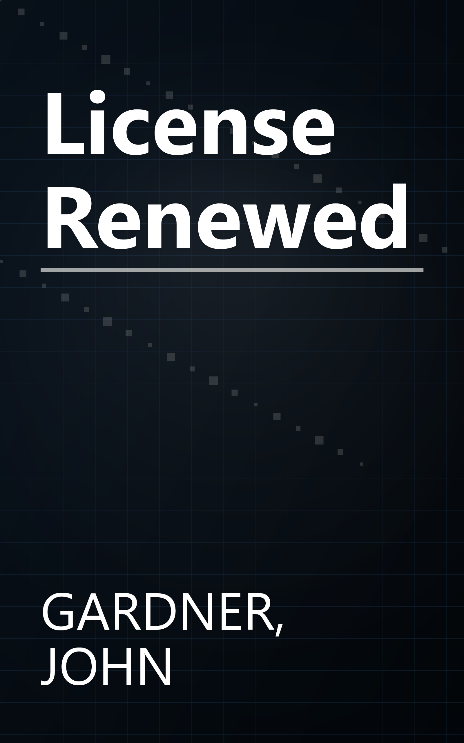 License Renewed book cover