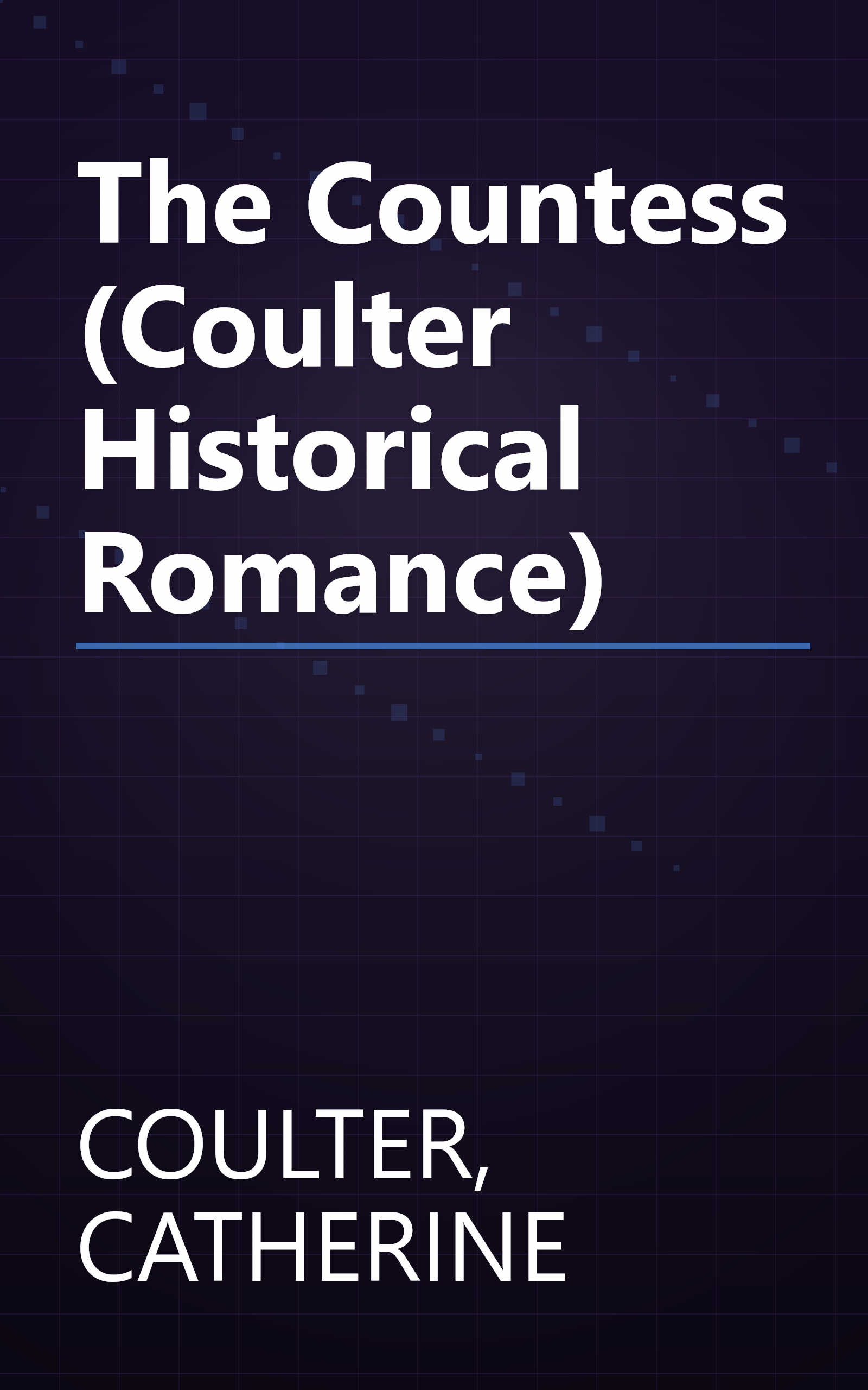 The Countess (Coulter Historical Romance) book cover