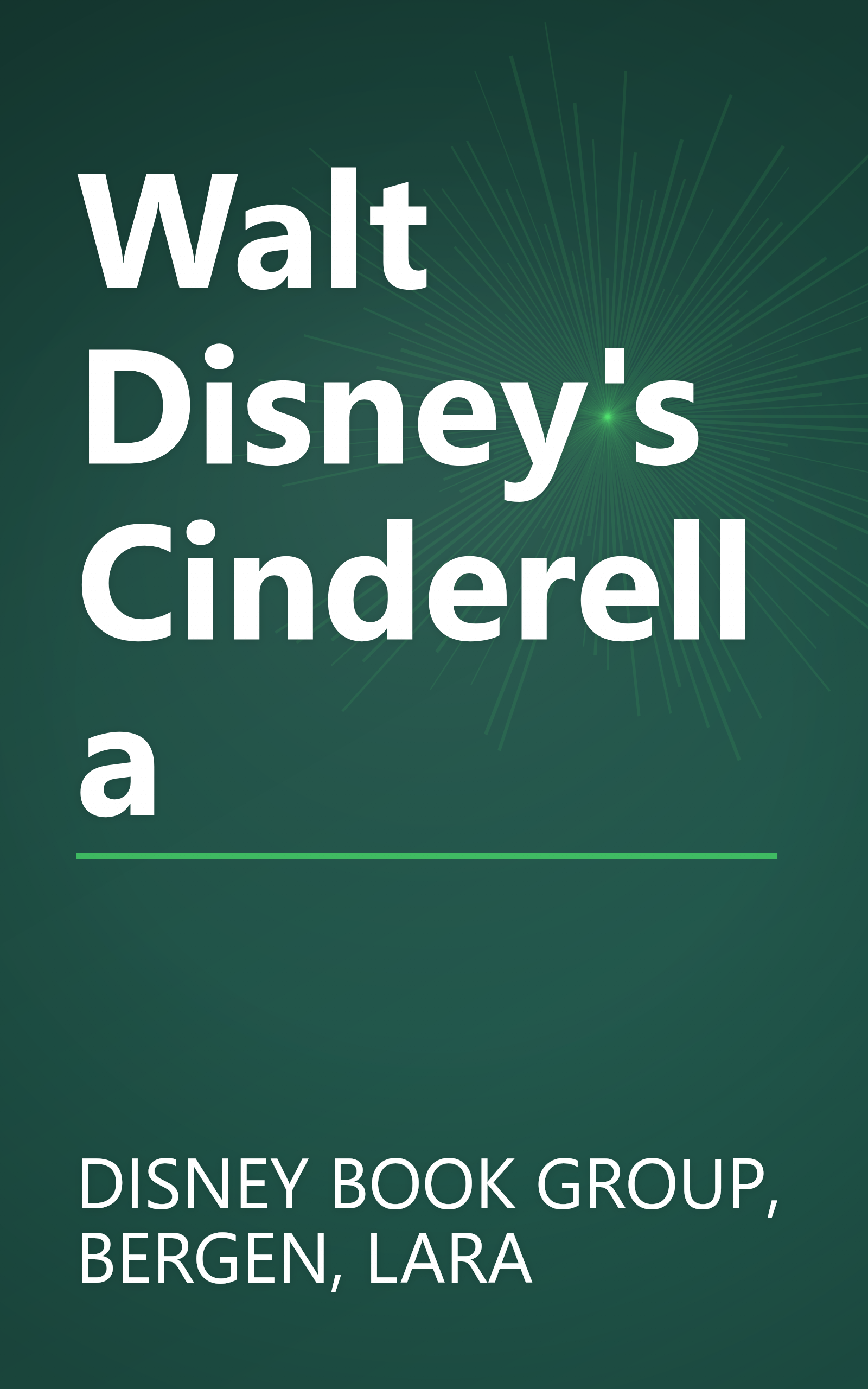 Walt Disney's Cinderella book cover