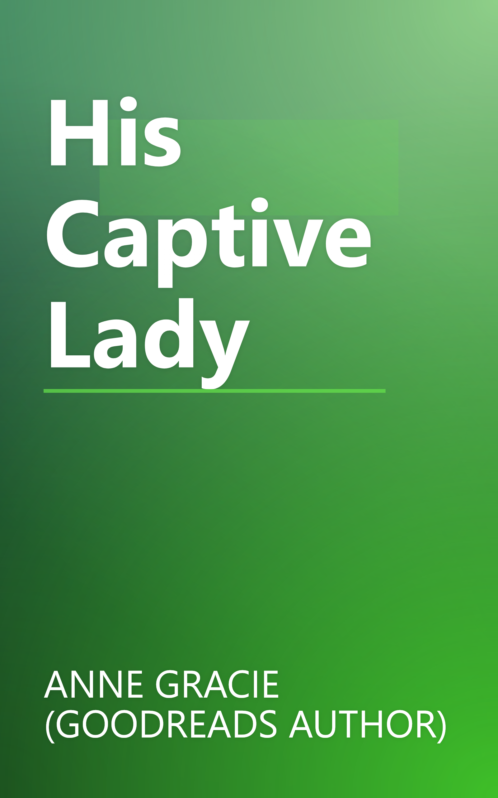 His Captive Lady book cover