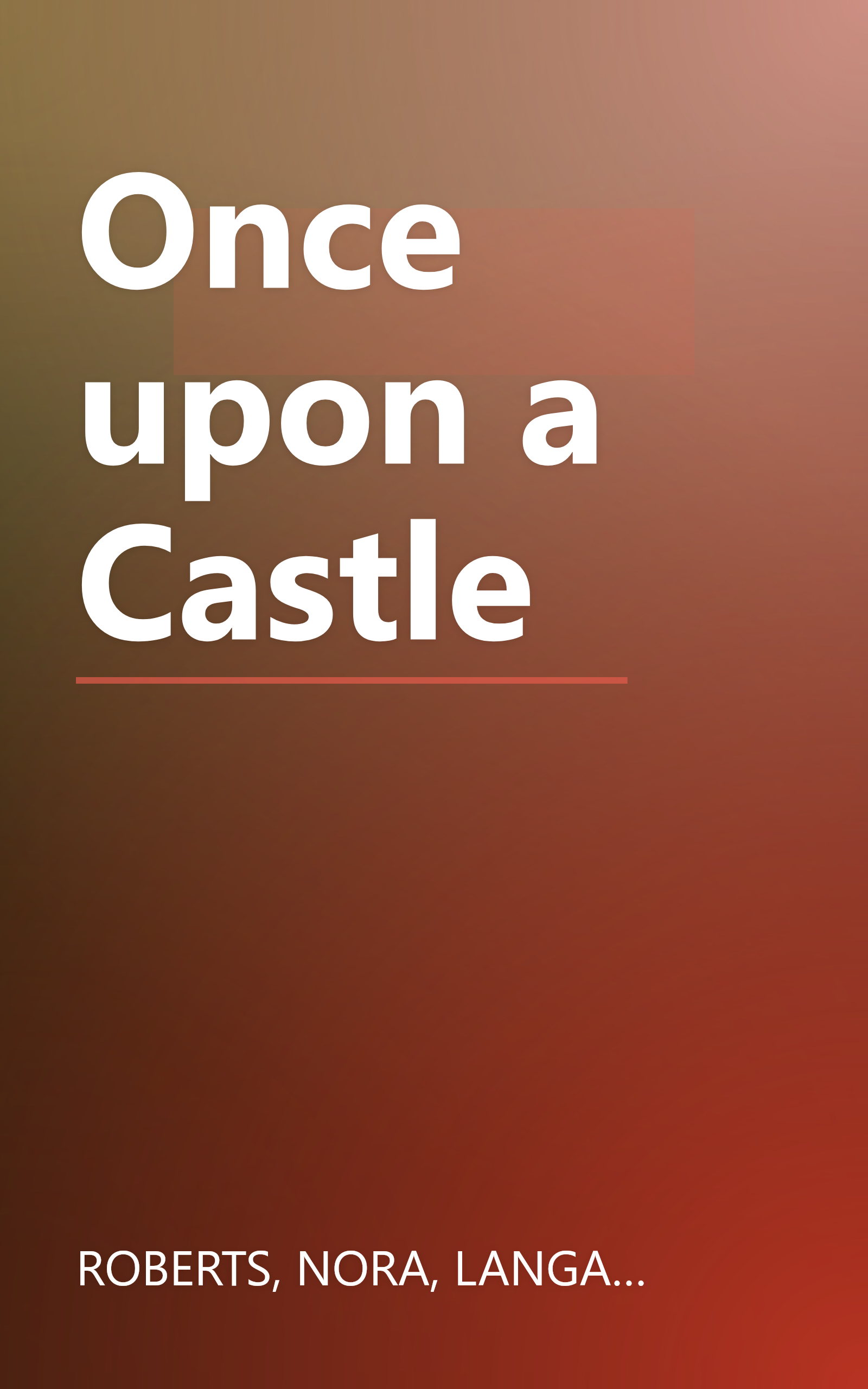 Once upon a Castle book cover