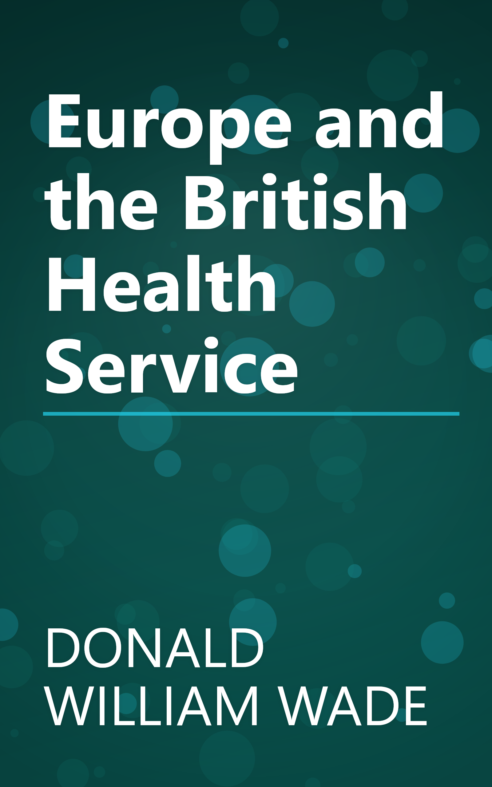Europe and the British Health Service book cover