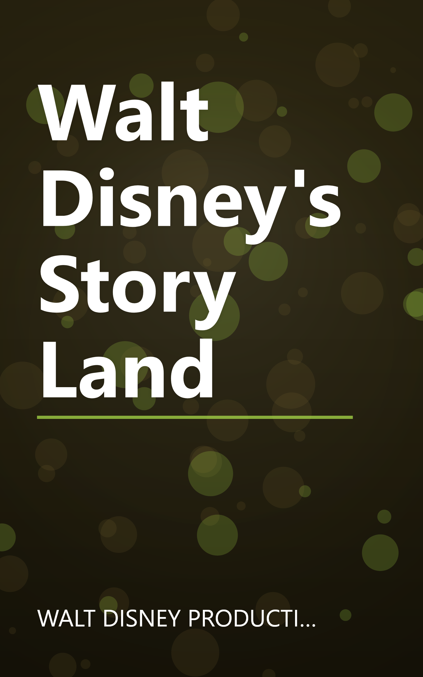 Walt Disney's Story Land book cover