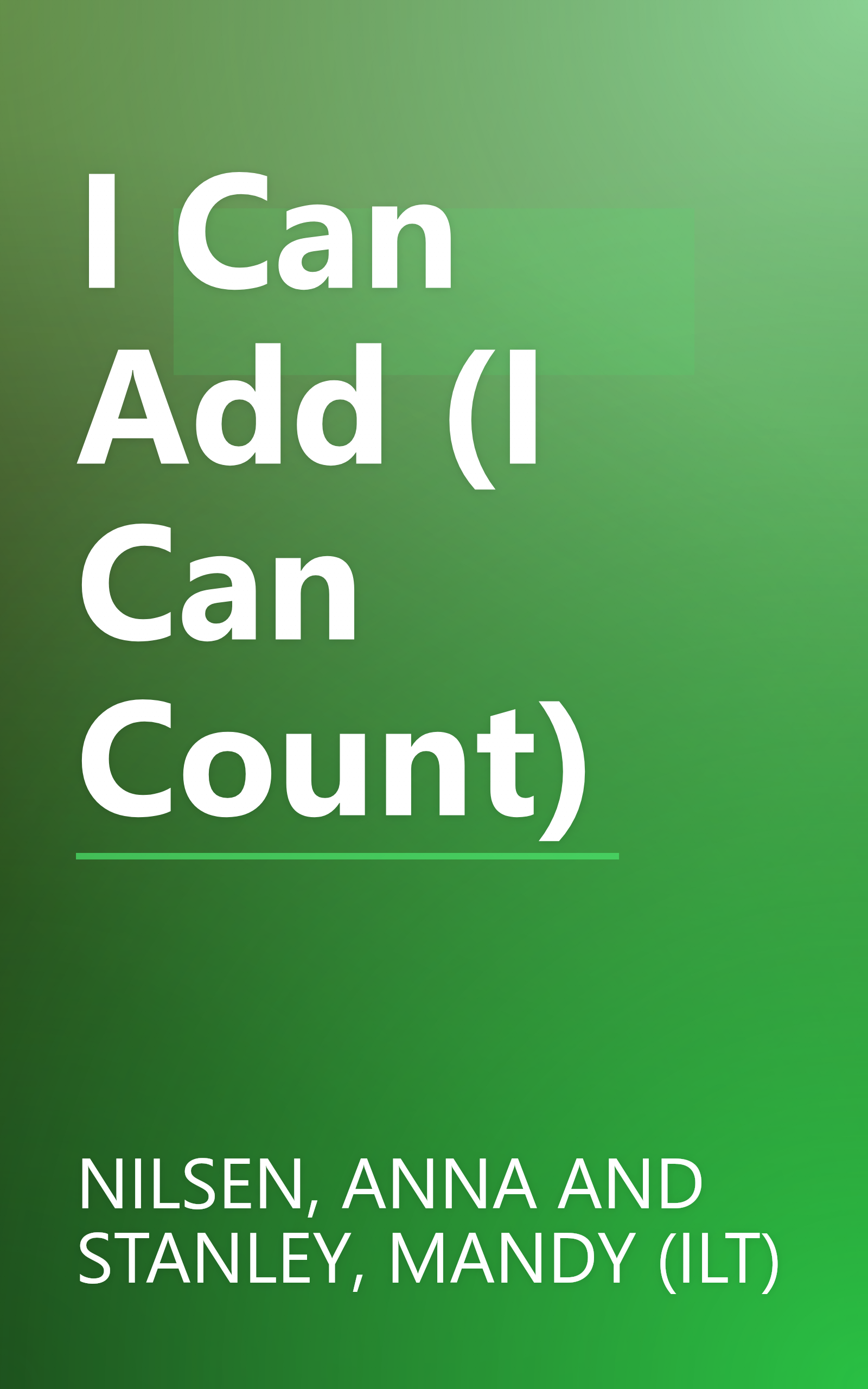 I Can Add (I Can Count) book cover