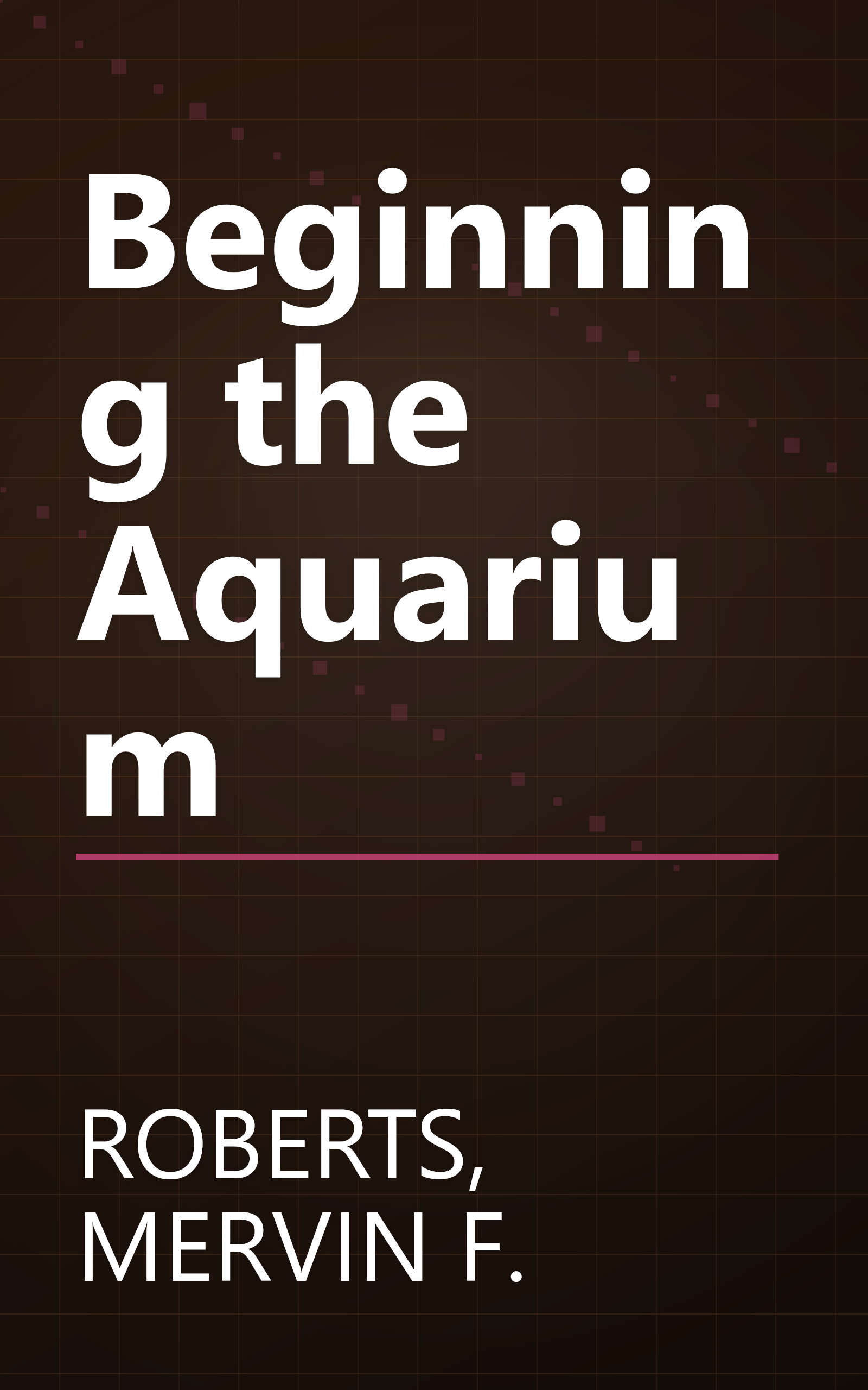 Beginning the Aquarium book cover