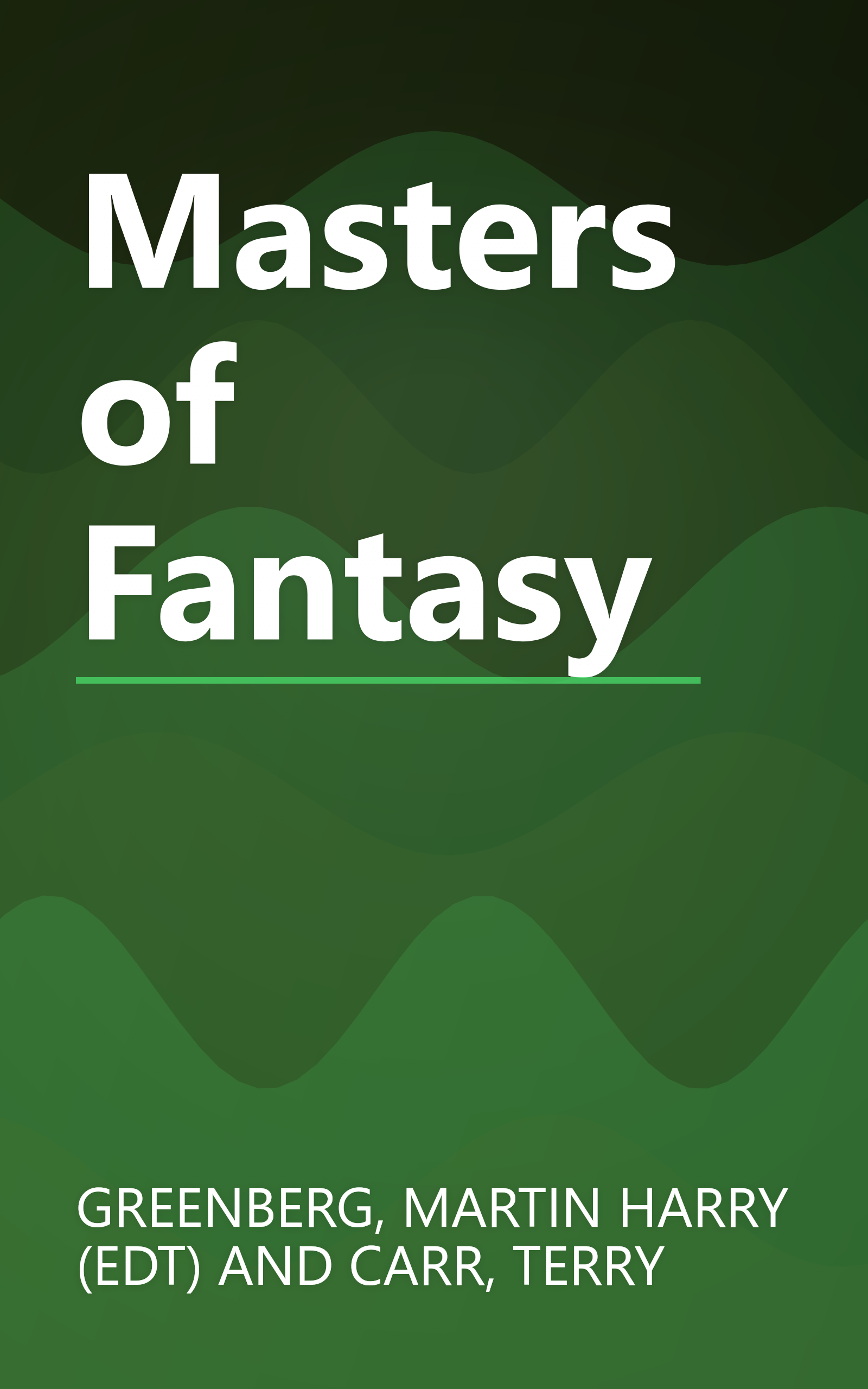 Masters of Fantasy book cover