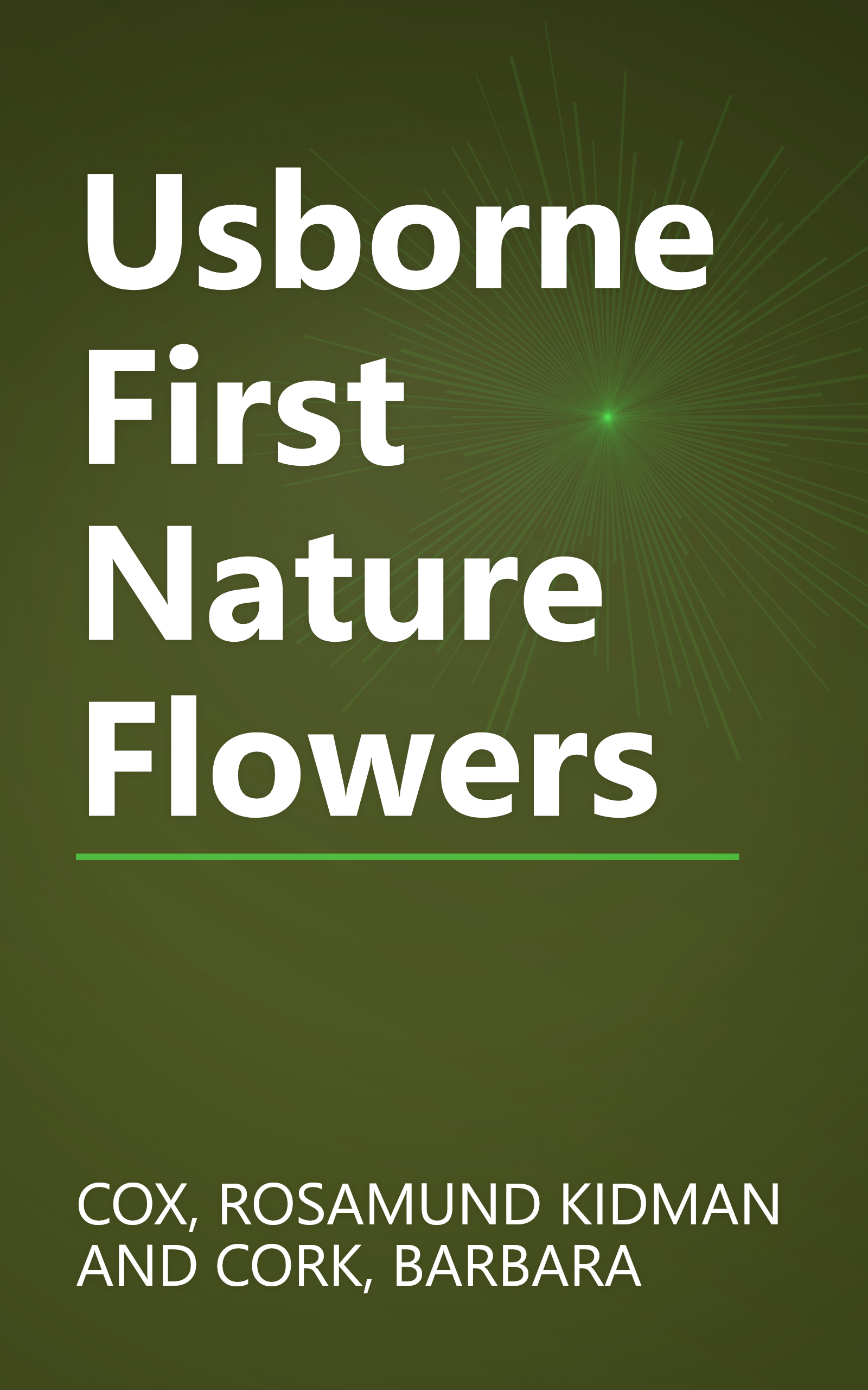 Usborne First Nature Flowers book cover