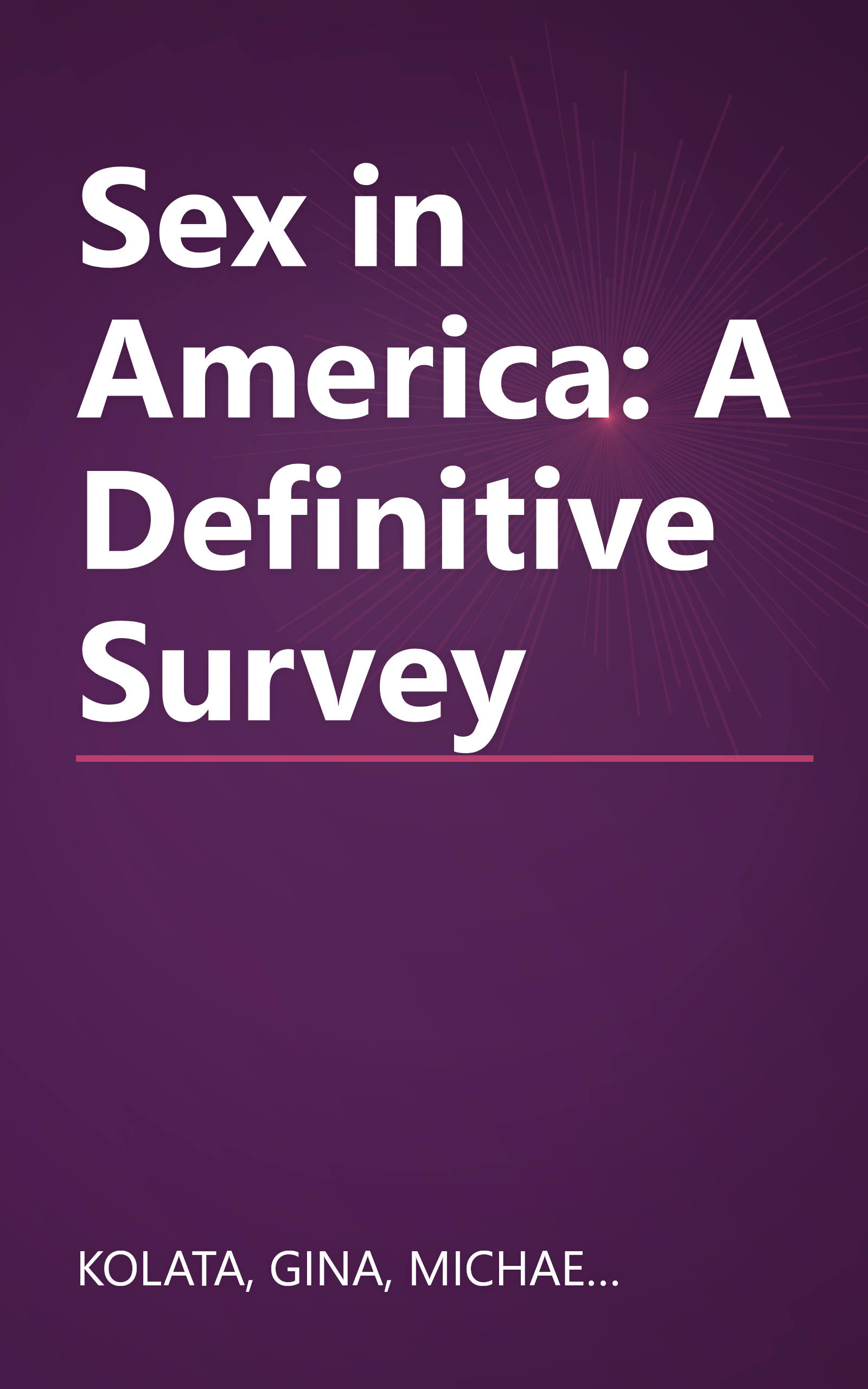 Sex in America: A Definitive Survey book cover