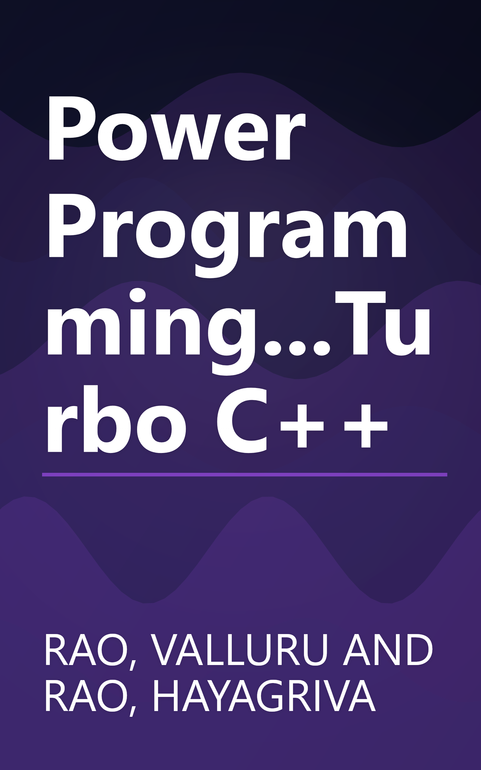 Power Programming...Turbo C++ book cover