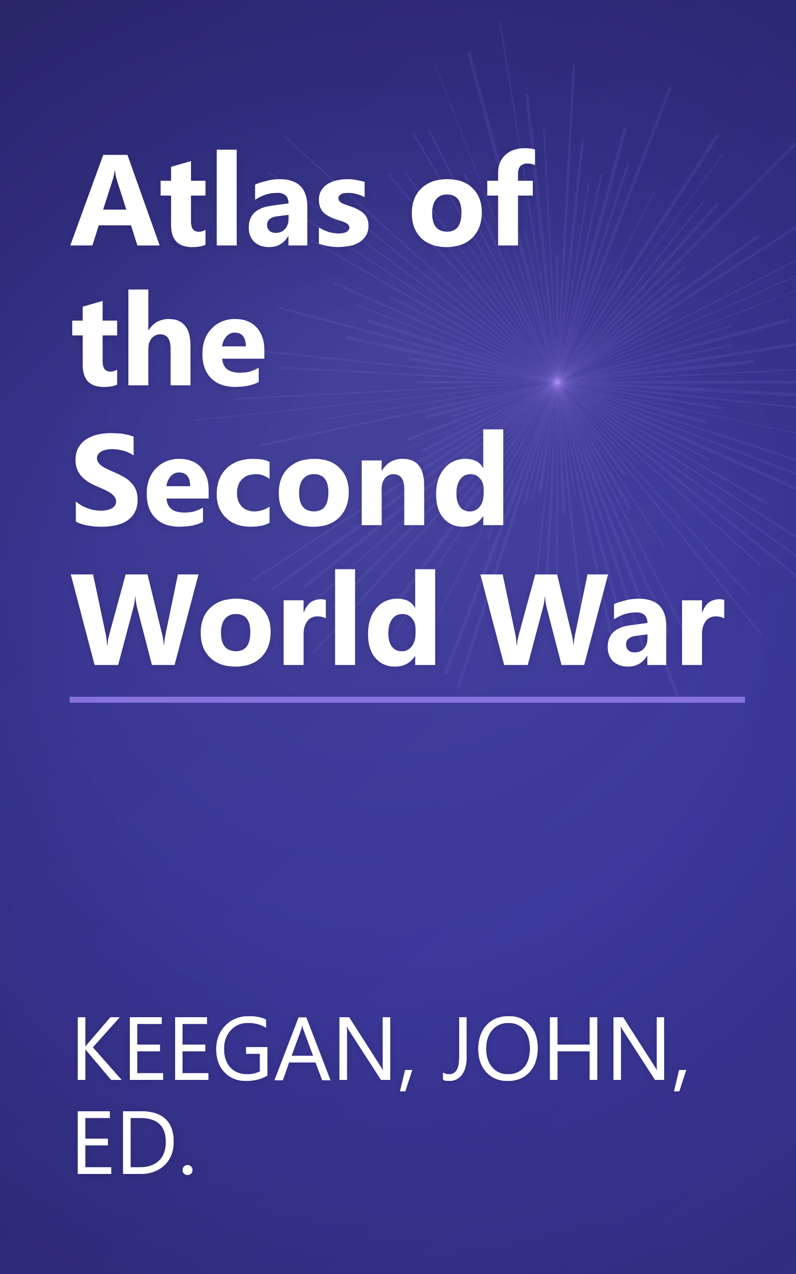 Atlas of the Second World War book cover