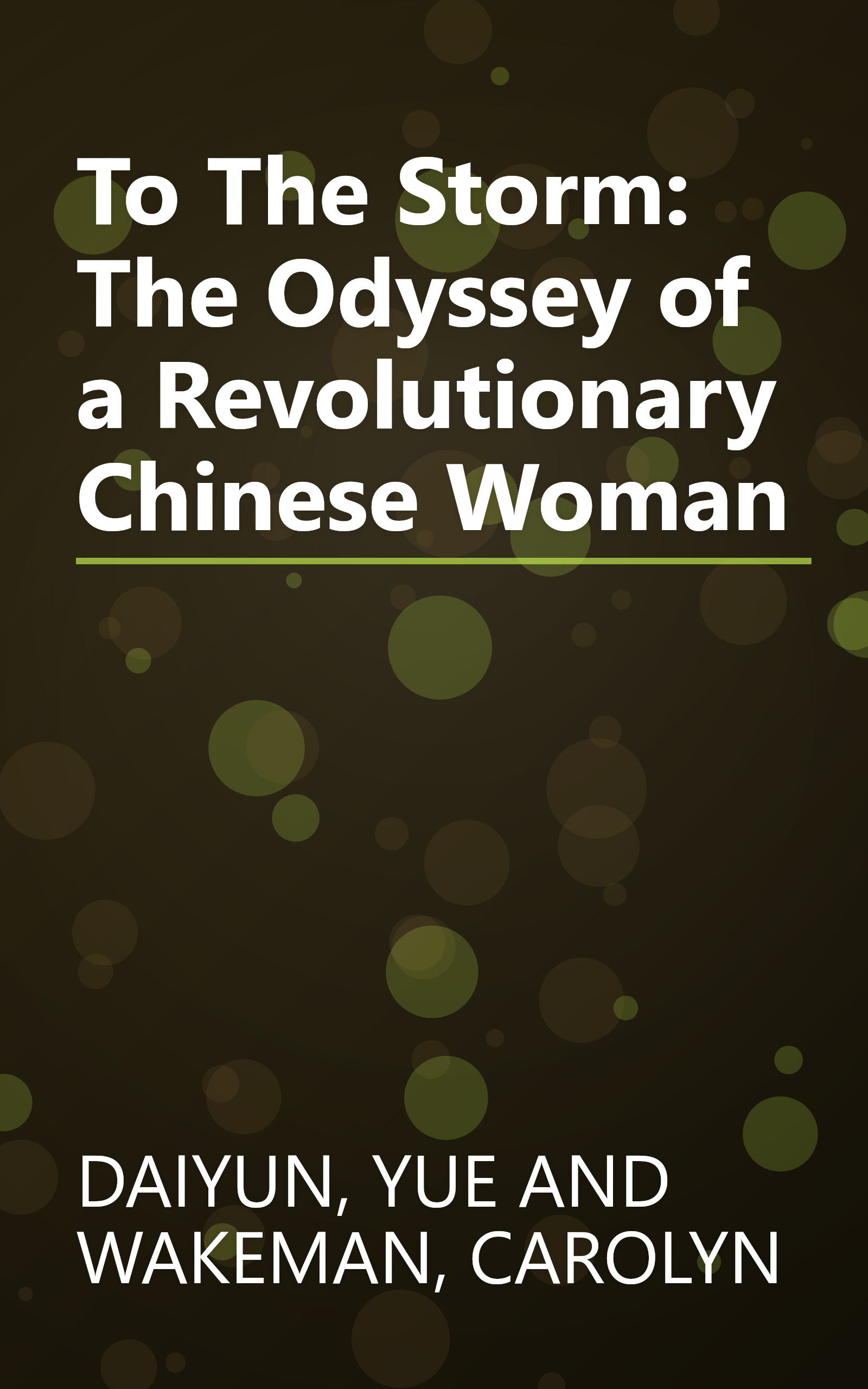 To The Storm: The Odyssey of a Revolutionary Chinese Woman book cover