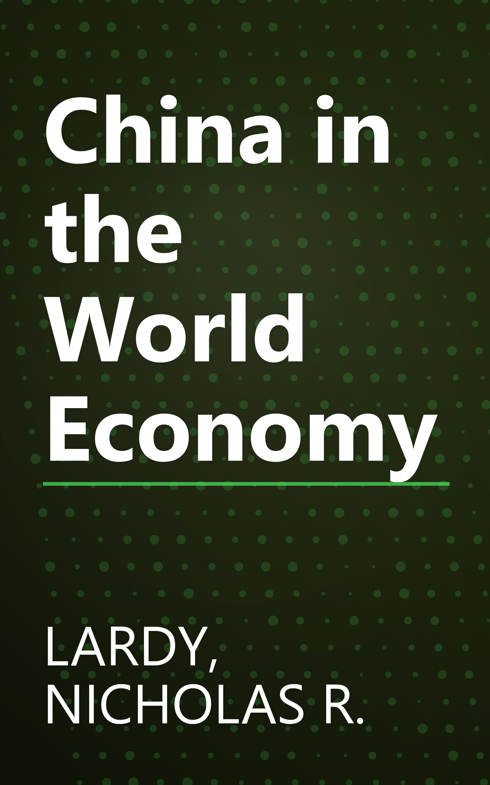 China in the World Economy book cover