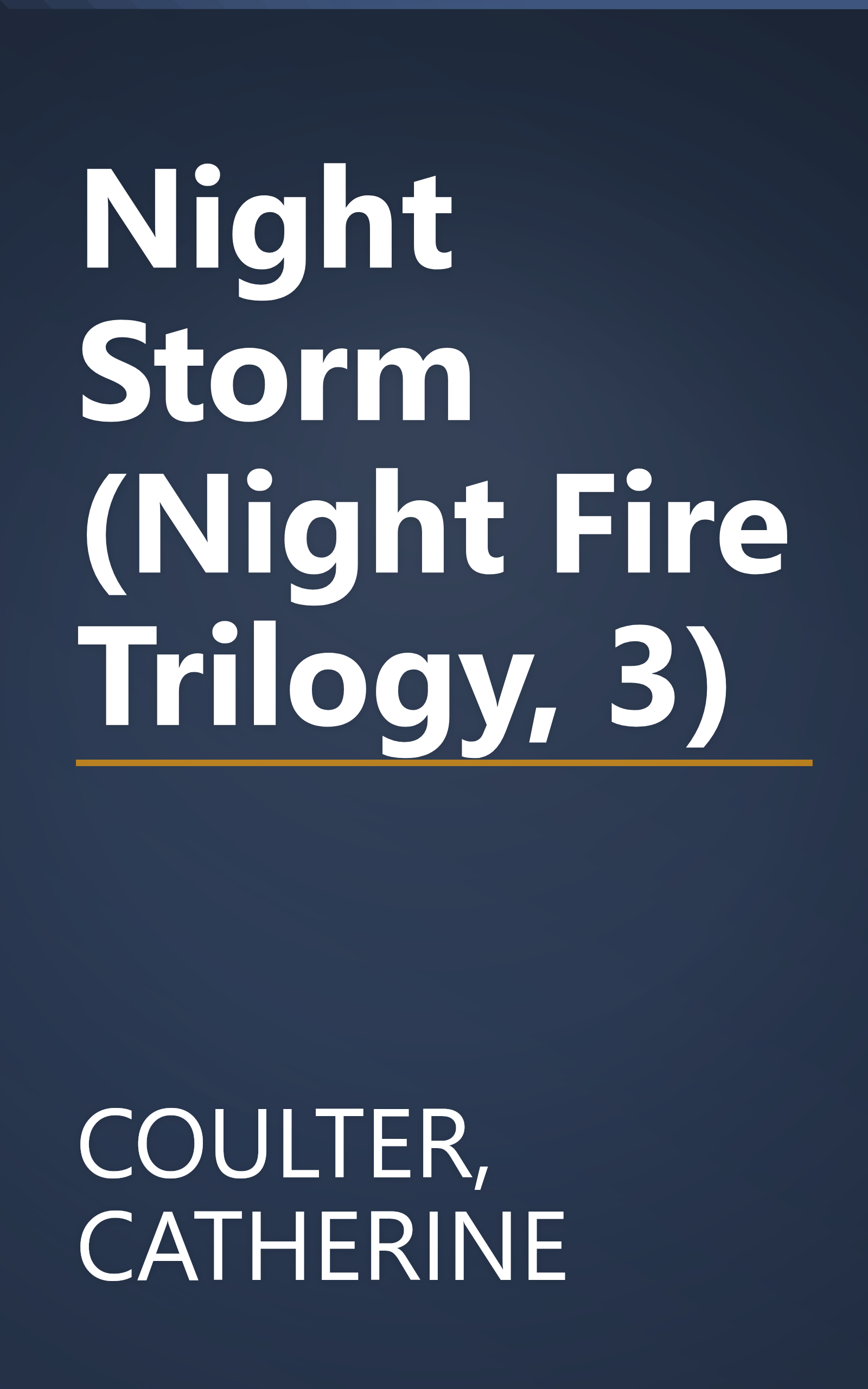 Night Storm (Night Fire Trilogy, 3) book cover