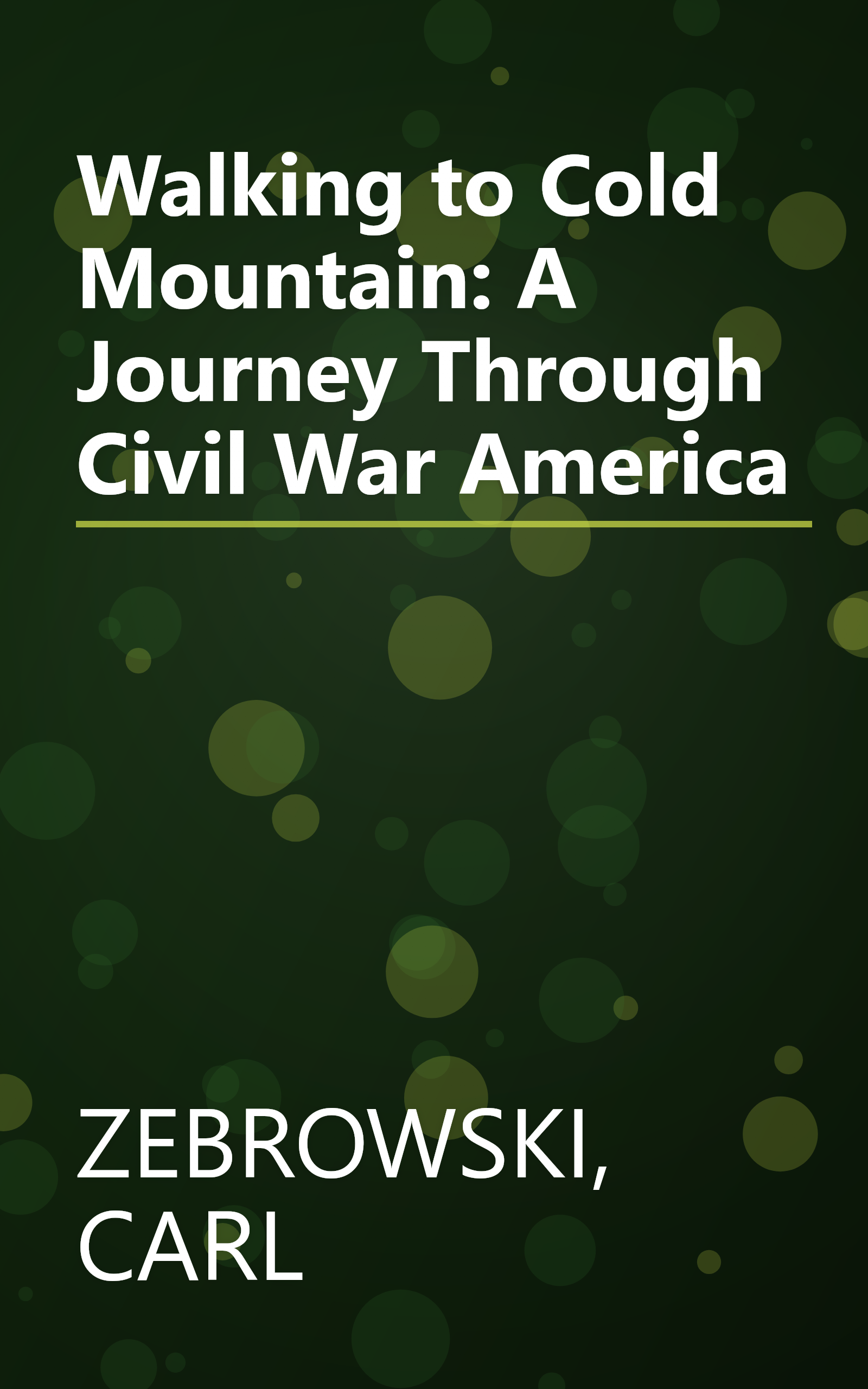 Walking to Cold Mountain: A Journey Through Civil War America book cover