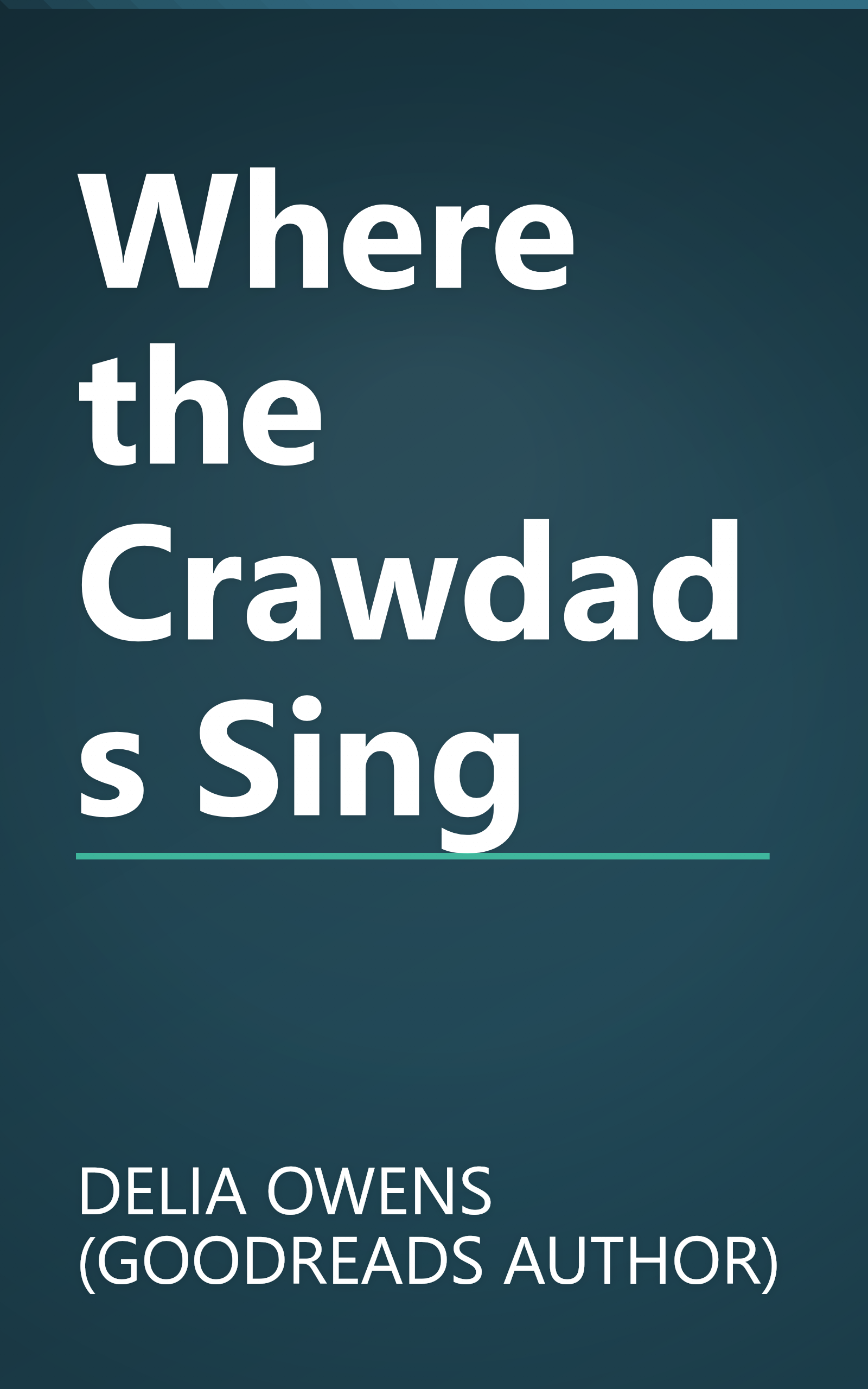 Where the Crawdads Sing book cover