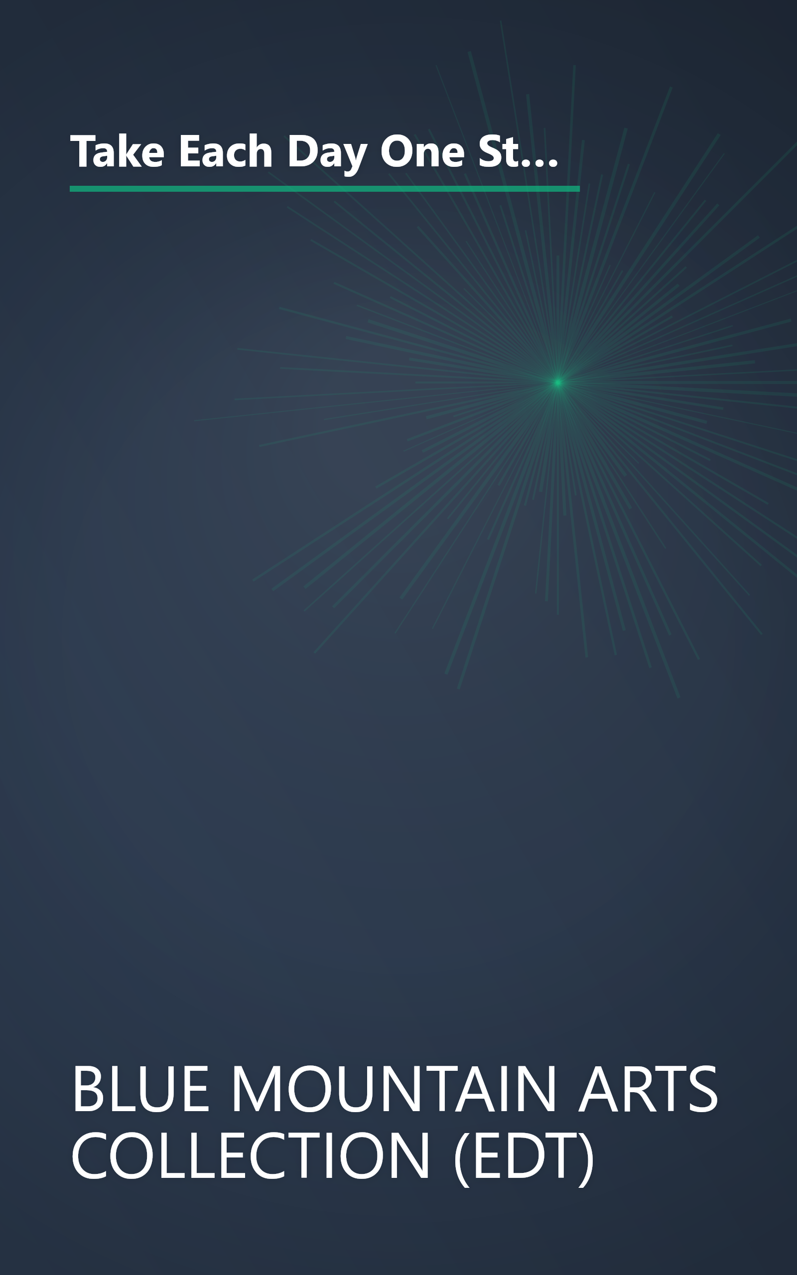 Take Each Day One Step at a Time: Poems to Inspire and Encourage the Journey to Recovery (Blue Mountain Arts Collection) book cover