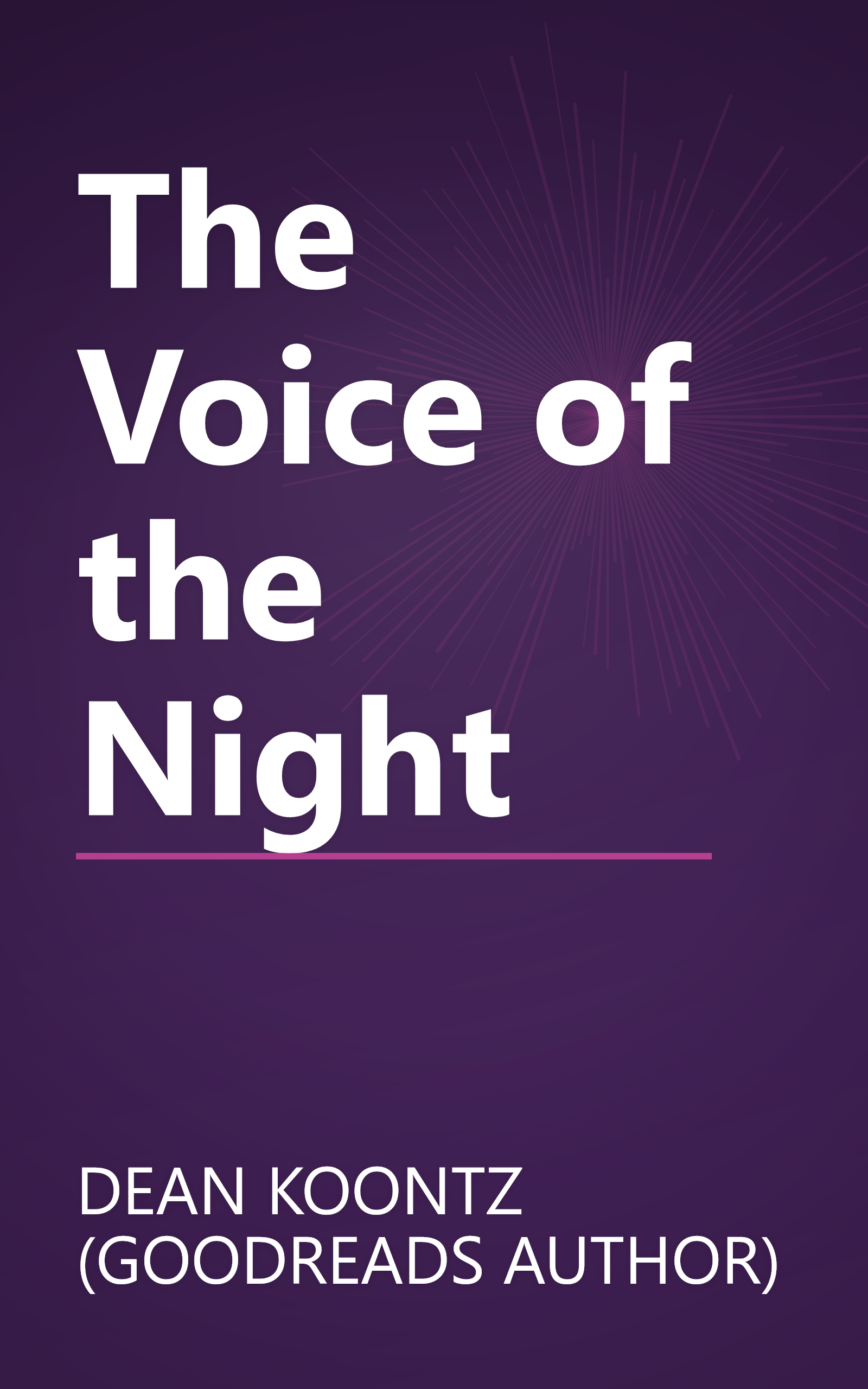 The Voice of the Night book cover