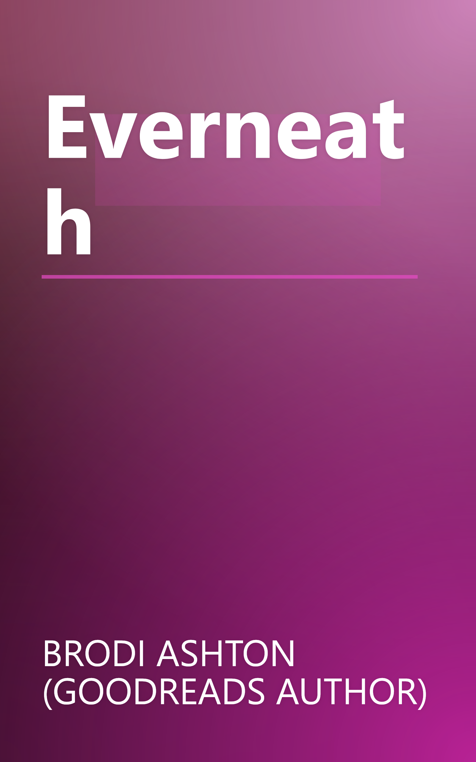 Everneath book cover