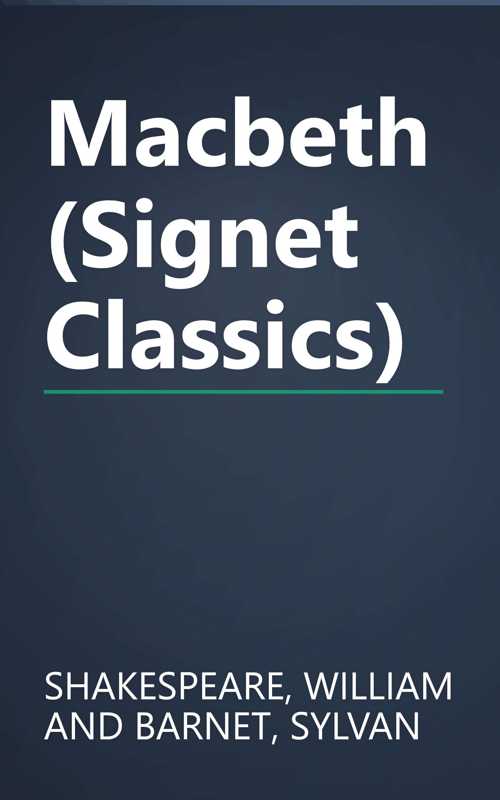 Macbeth (Signet Classics) book cover