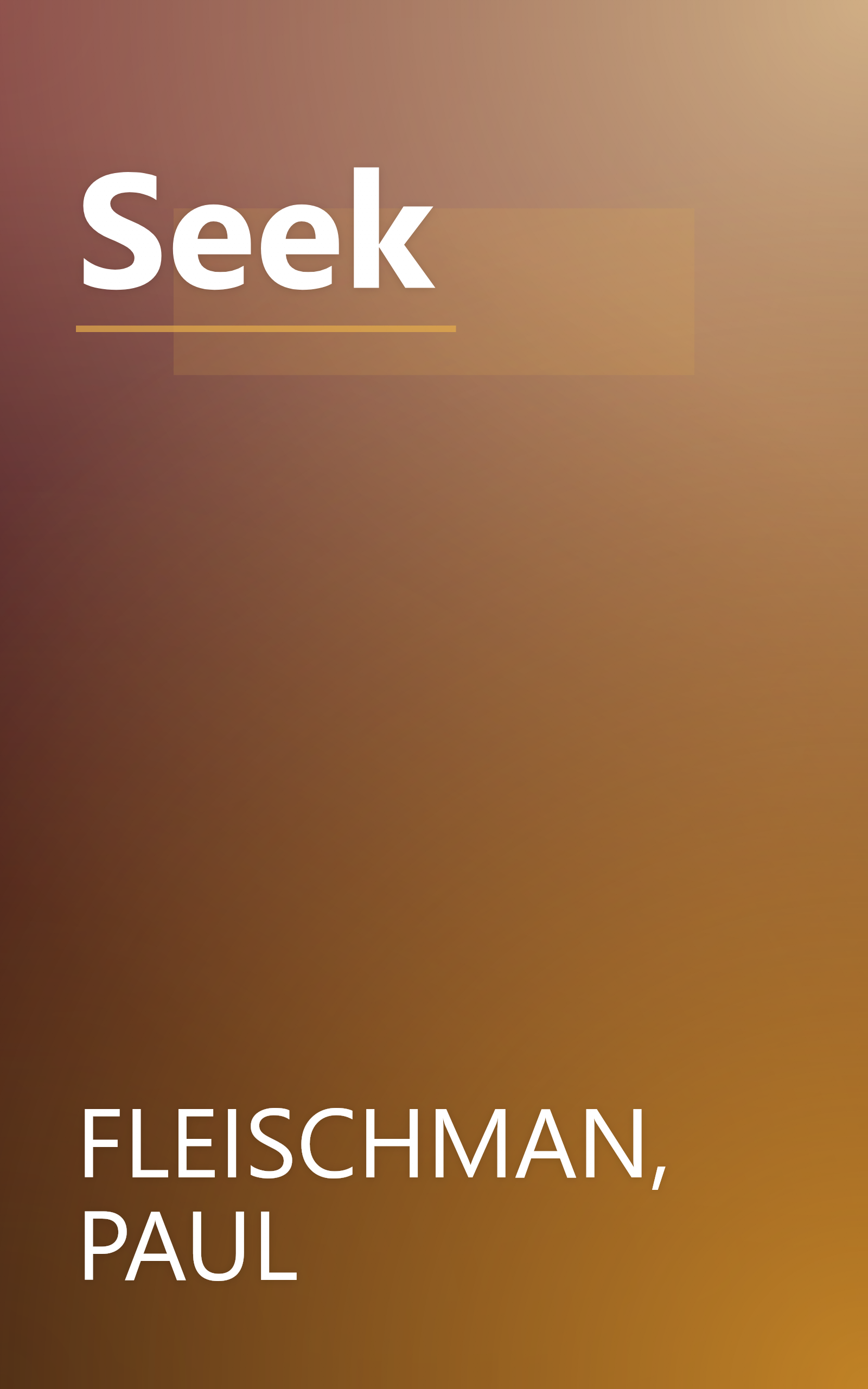 Seek book cover