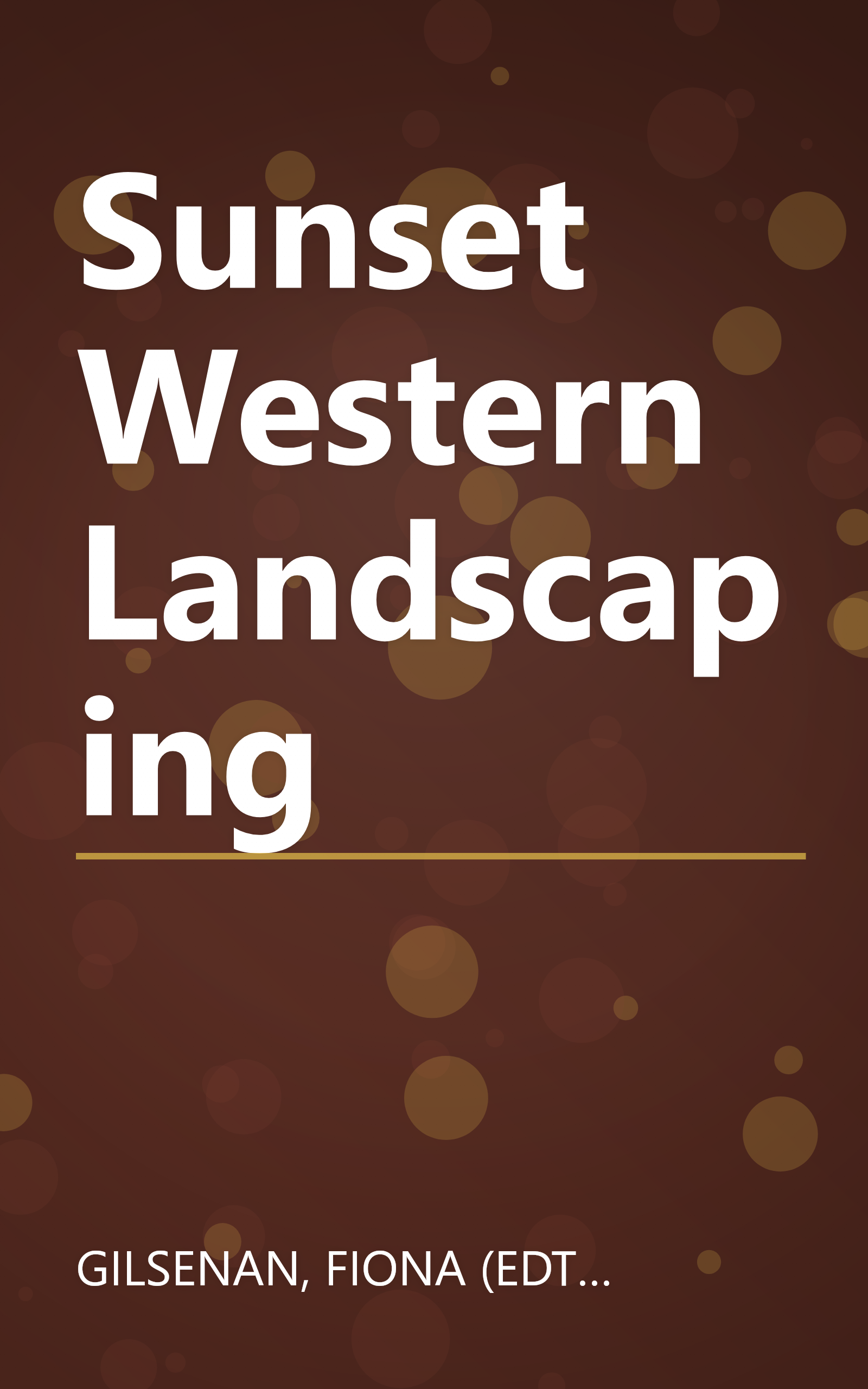 Sunset Western Landscaping book cover
