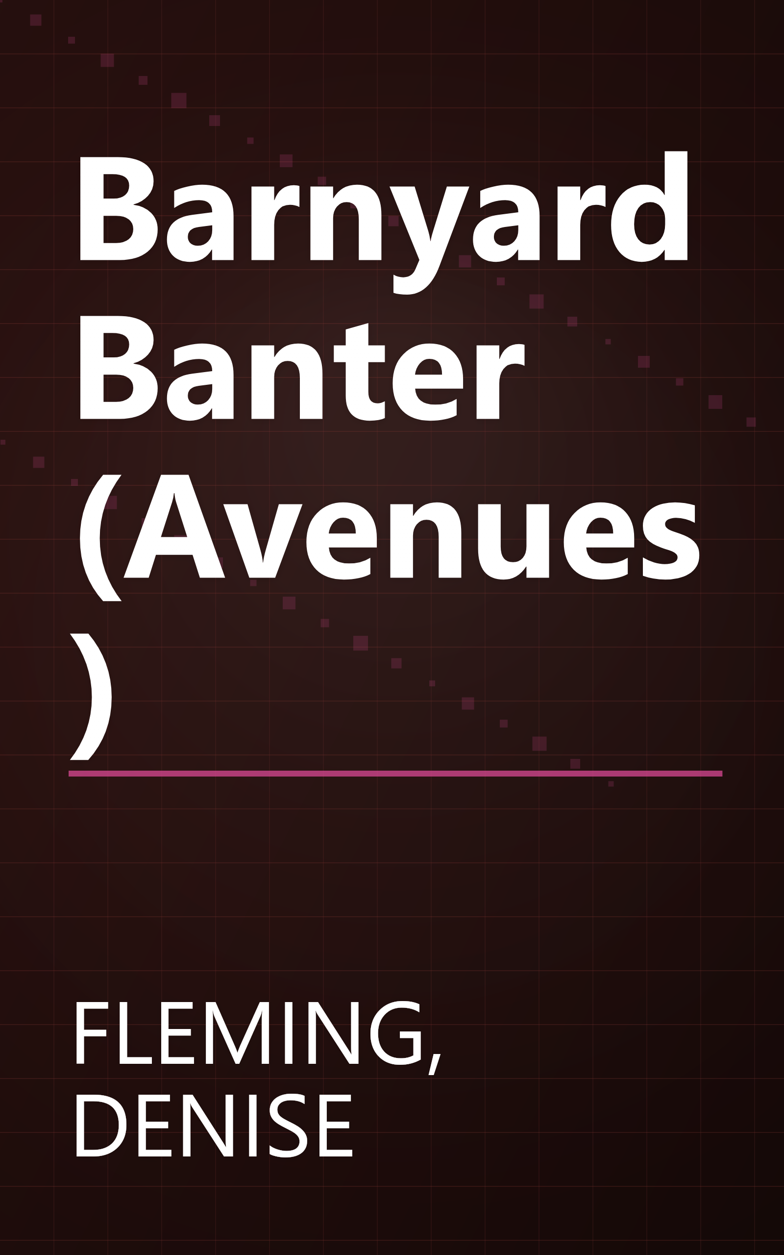 Barnyard Banter (Avenues) book cover