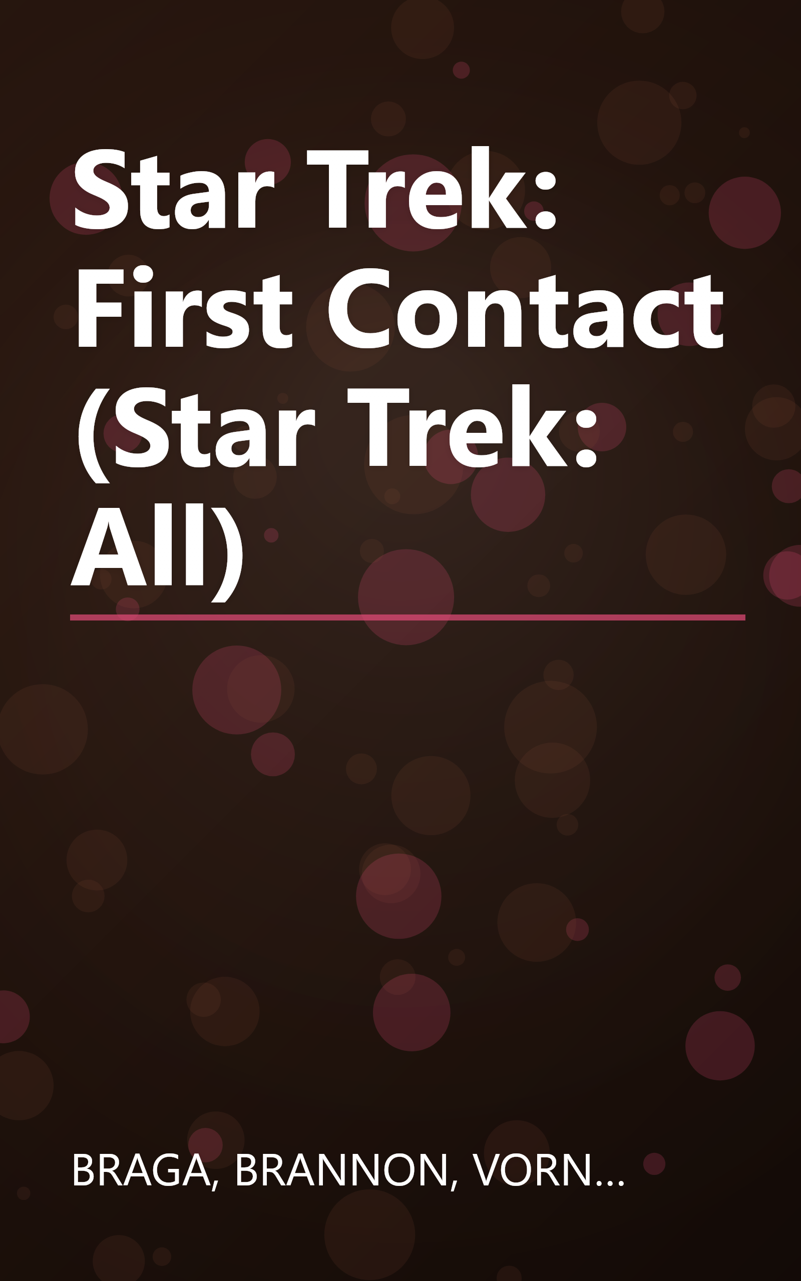 Star Trek: First Contact (Star Trek: All) book cover