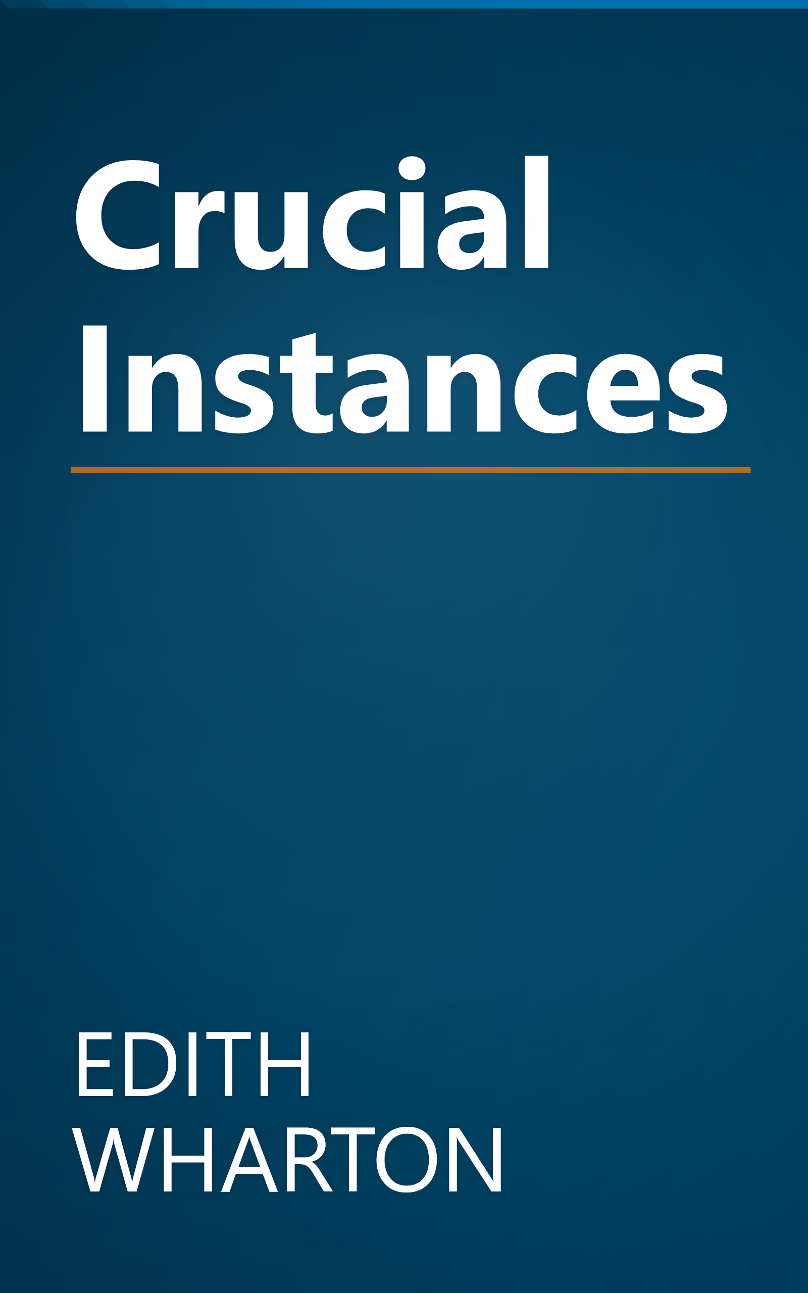 Crucial Instances book cover