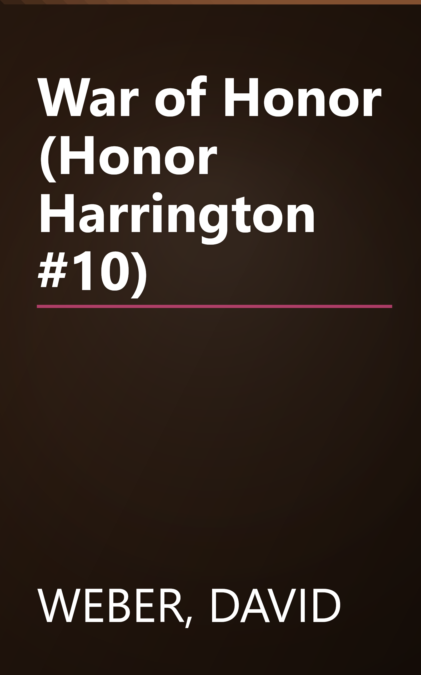War of Honor (Honor Harrington #10) book cover