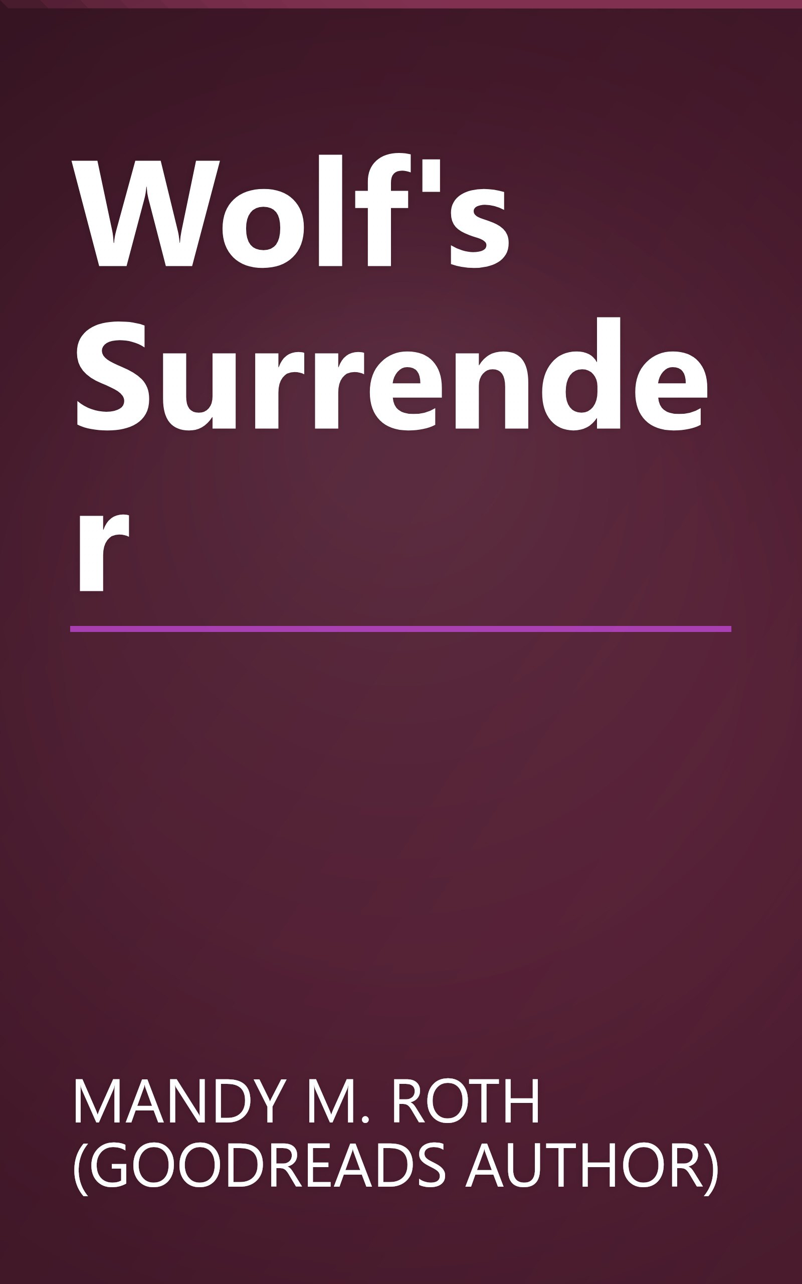 Wolf's Surrender book cover