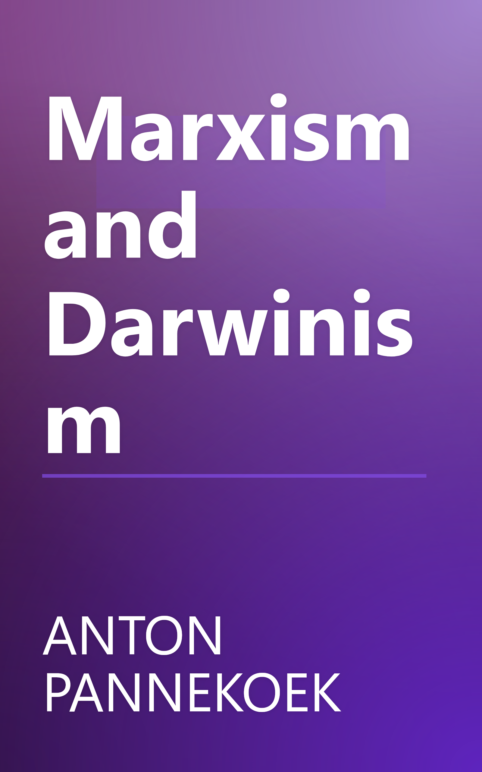 Marxism and Darwinism book cover