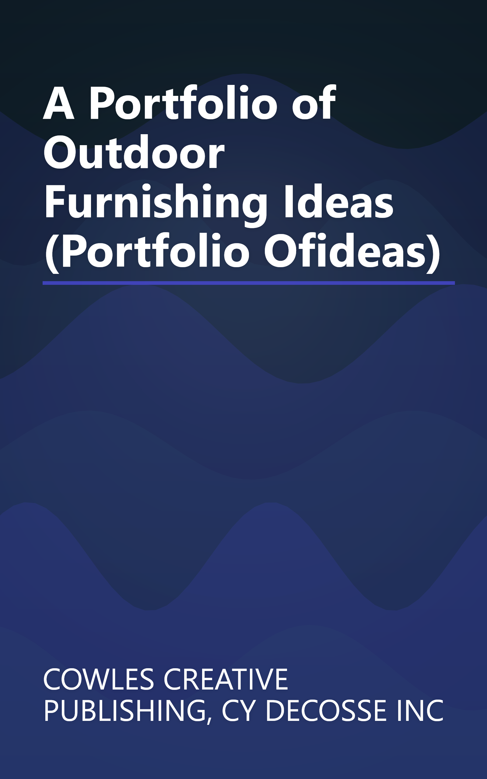 A Portfolio of Outdoor Furnishing Ideas (Portfolio Ofideas) book cover