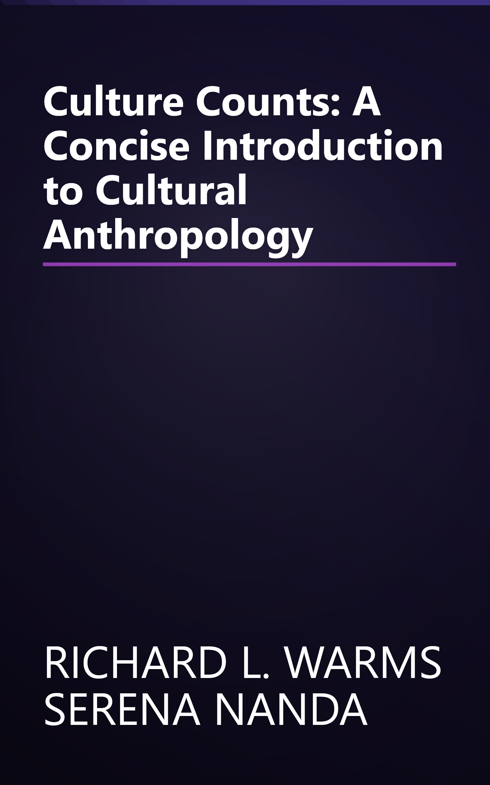 Culture Counts: A Concise Introduction to Cultural Anthropology book cover
