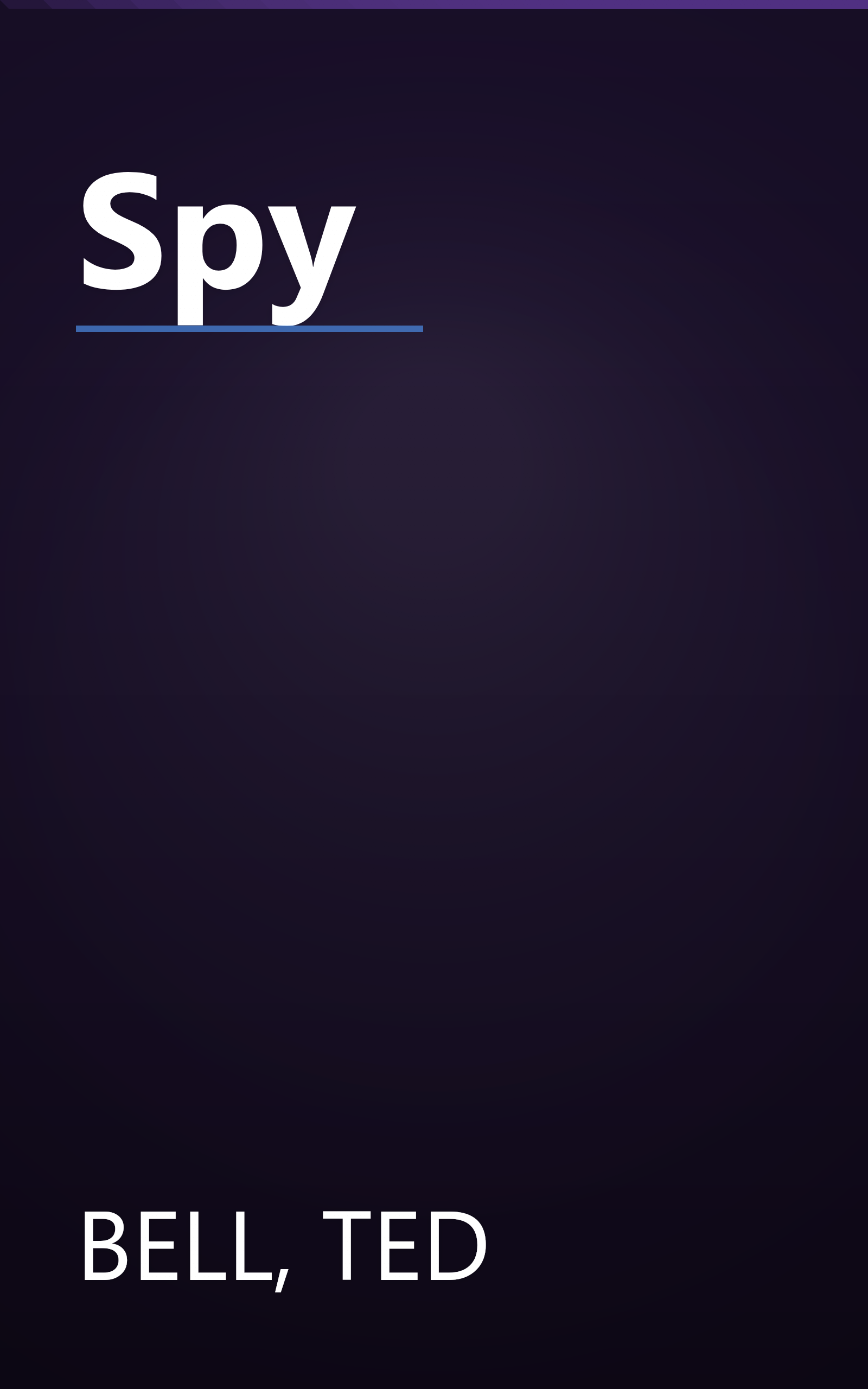 Spy book cover