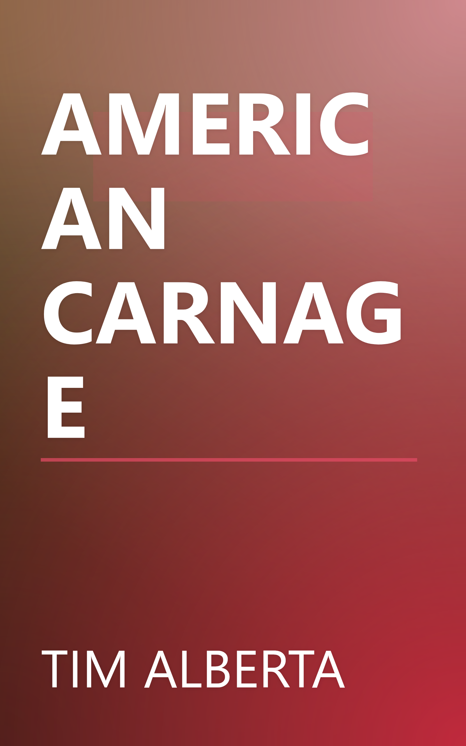 AMERICAN CARNAGE book cover