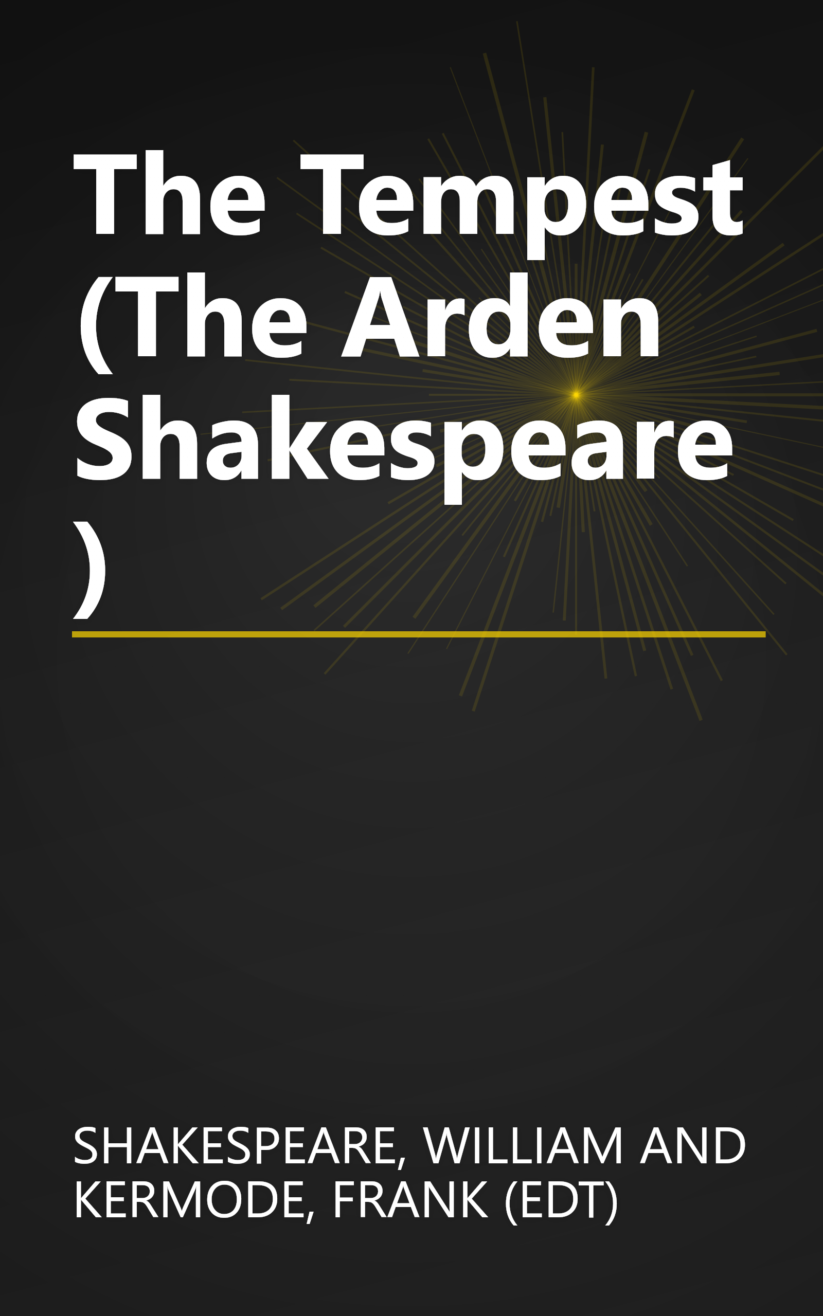The Tempest (The Arden Shakespeare) book cover