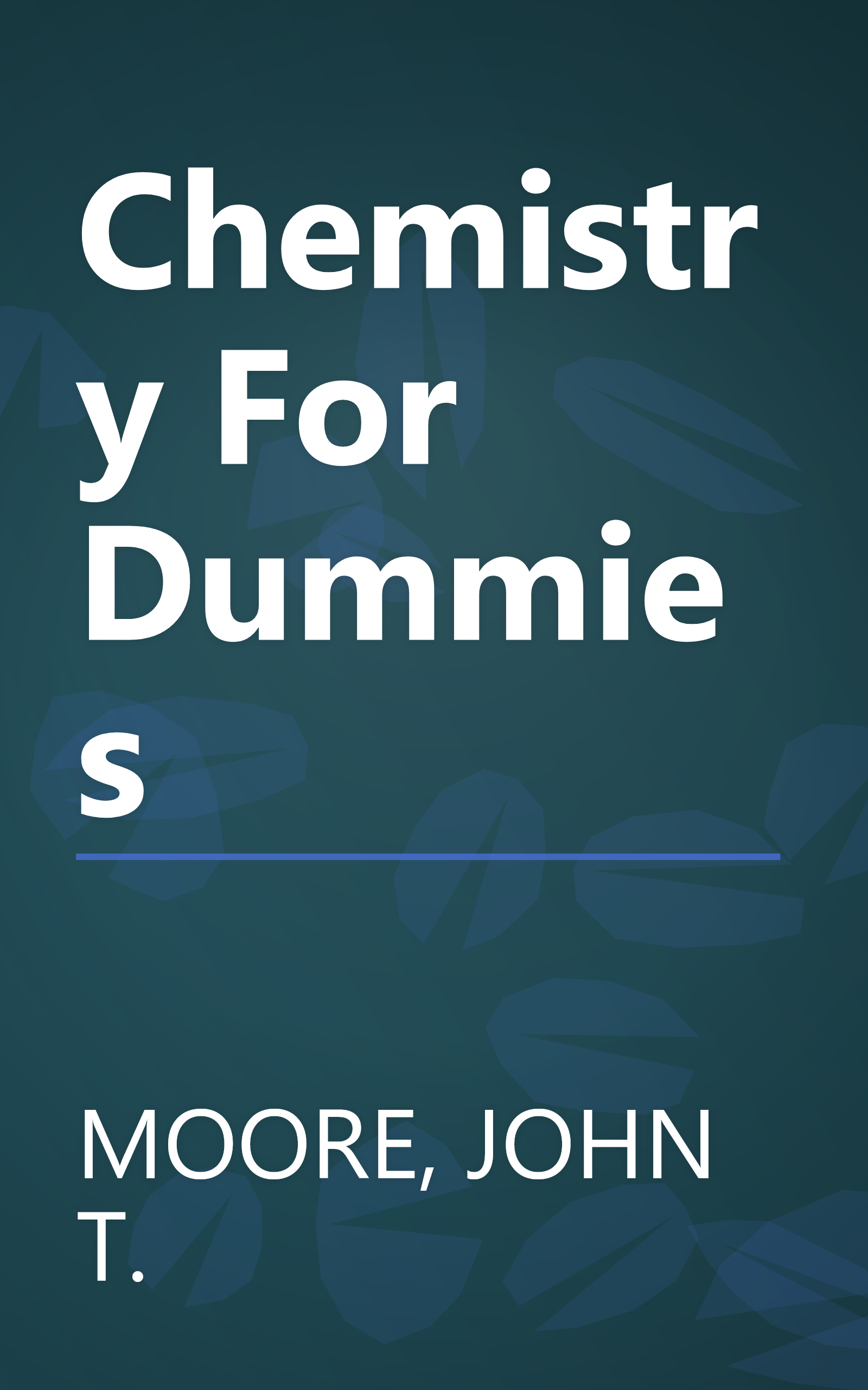 Chemistry For Dummies book cover