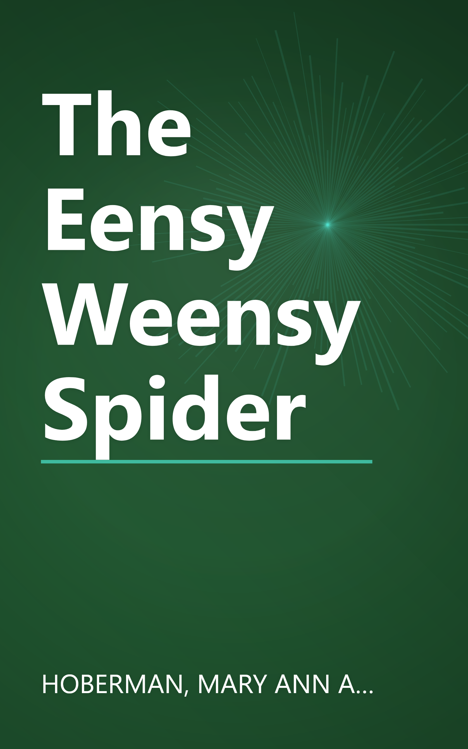 The Eensy Weensy Spider book cover